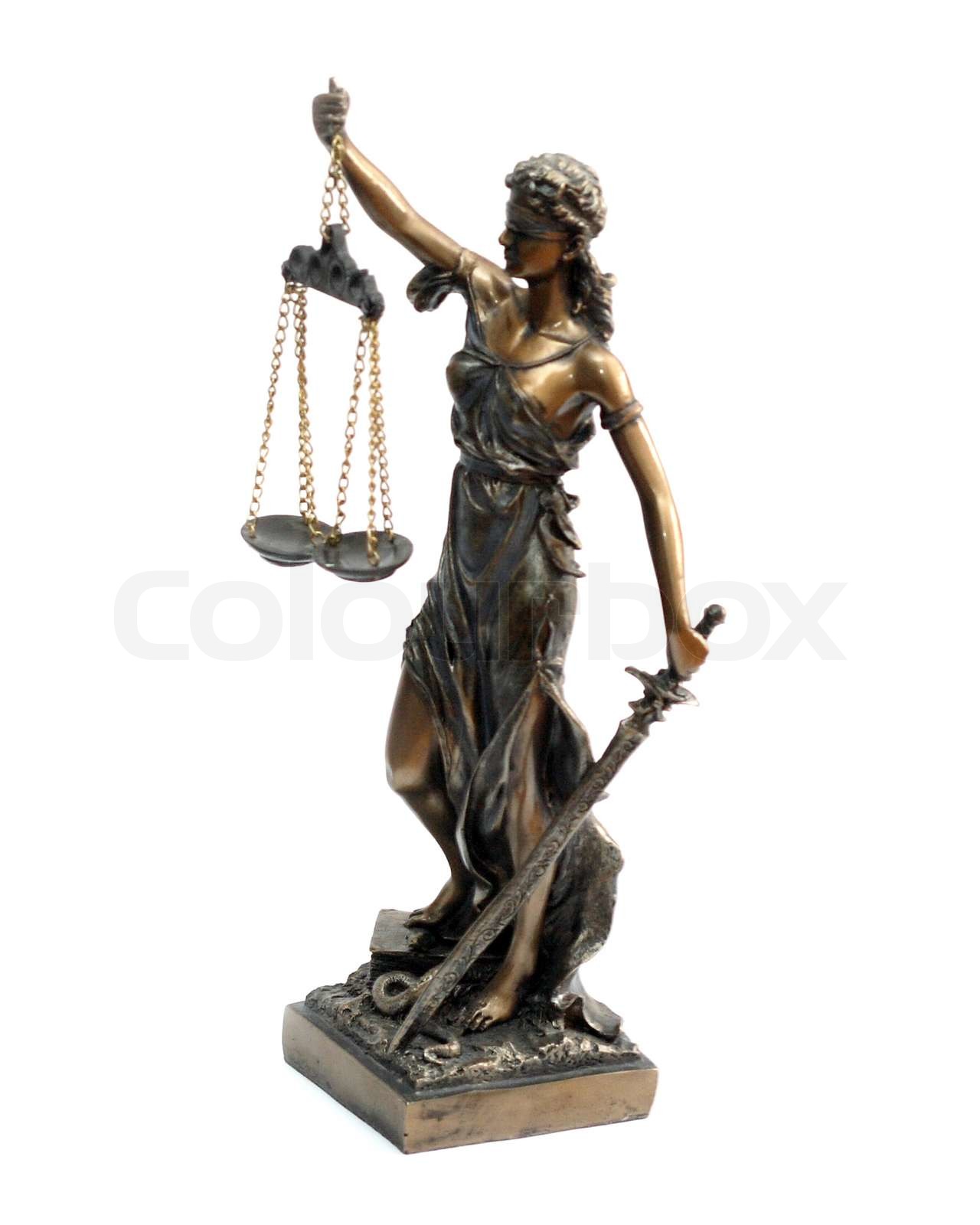 A bronze statue of Themis | Stock image | Colourbox