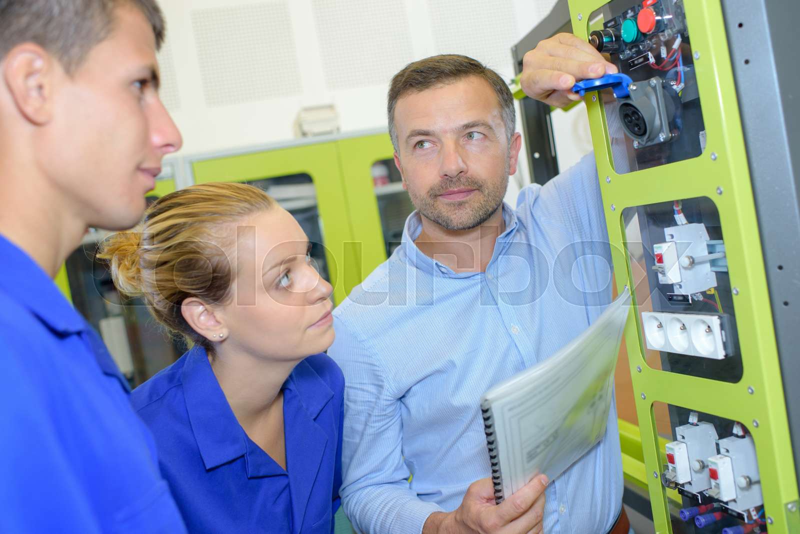 actual testing of electrical knowledge | Stock image | Colourbox