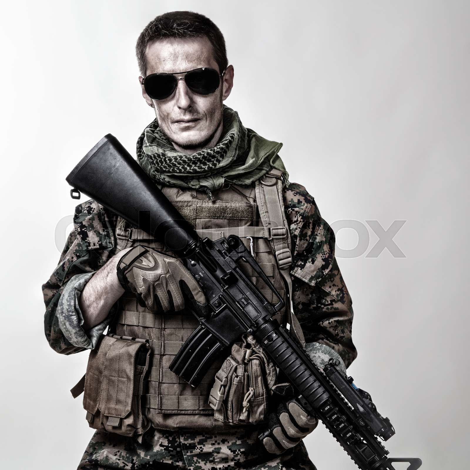 US Marine Soldier | Stock image | Colourbox
