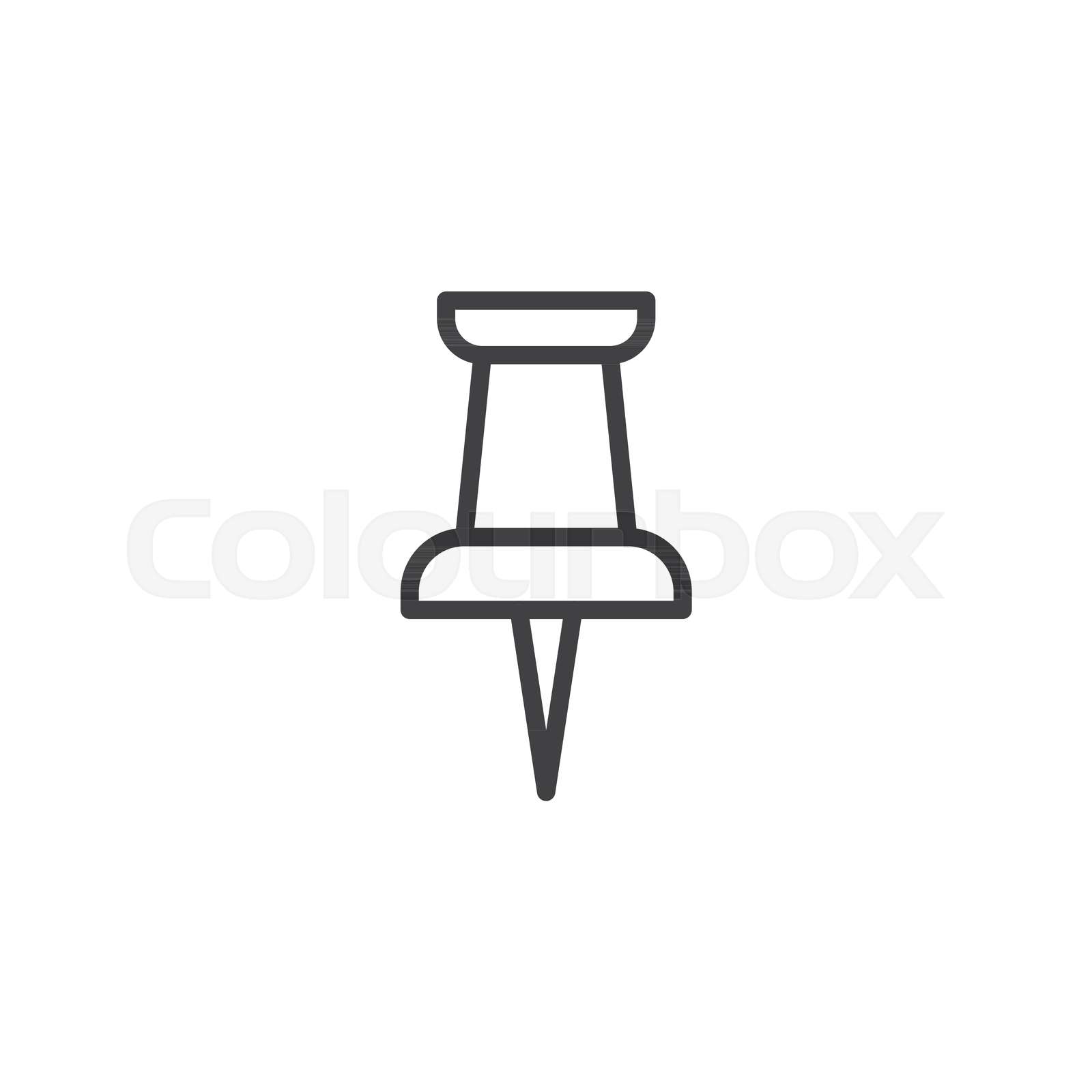 Simple Thumbtack Icon
