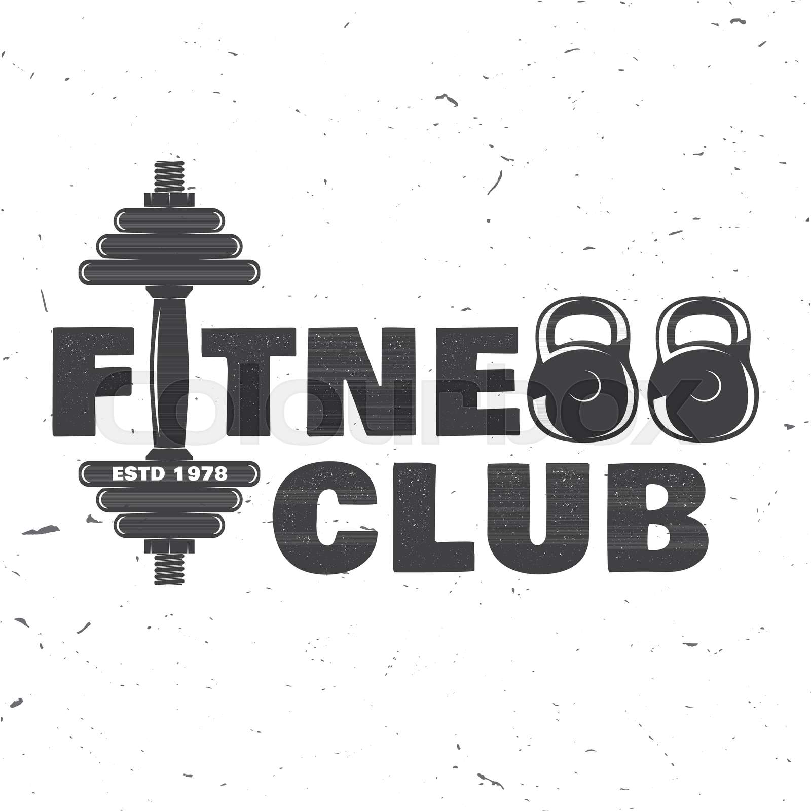 Fitness club badge. Vector illustration. | Stock vector | Colourbox
