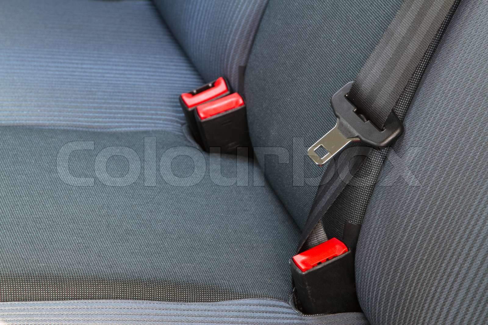 Back passenger seats in a modern car | Stock image | Colourbox
