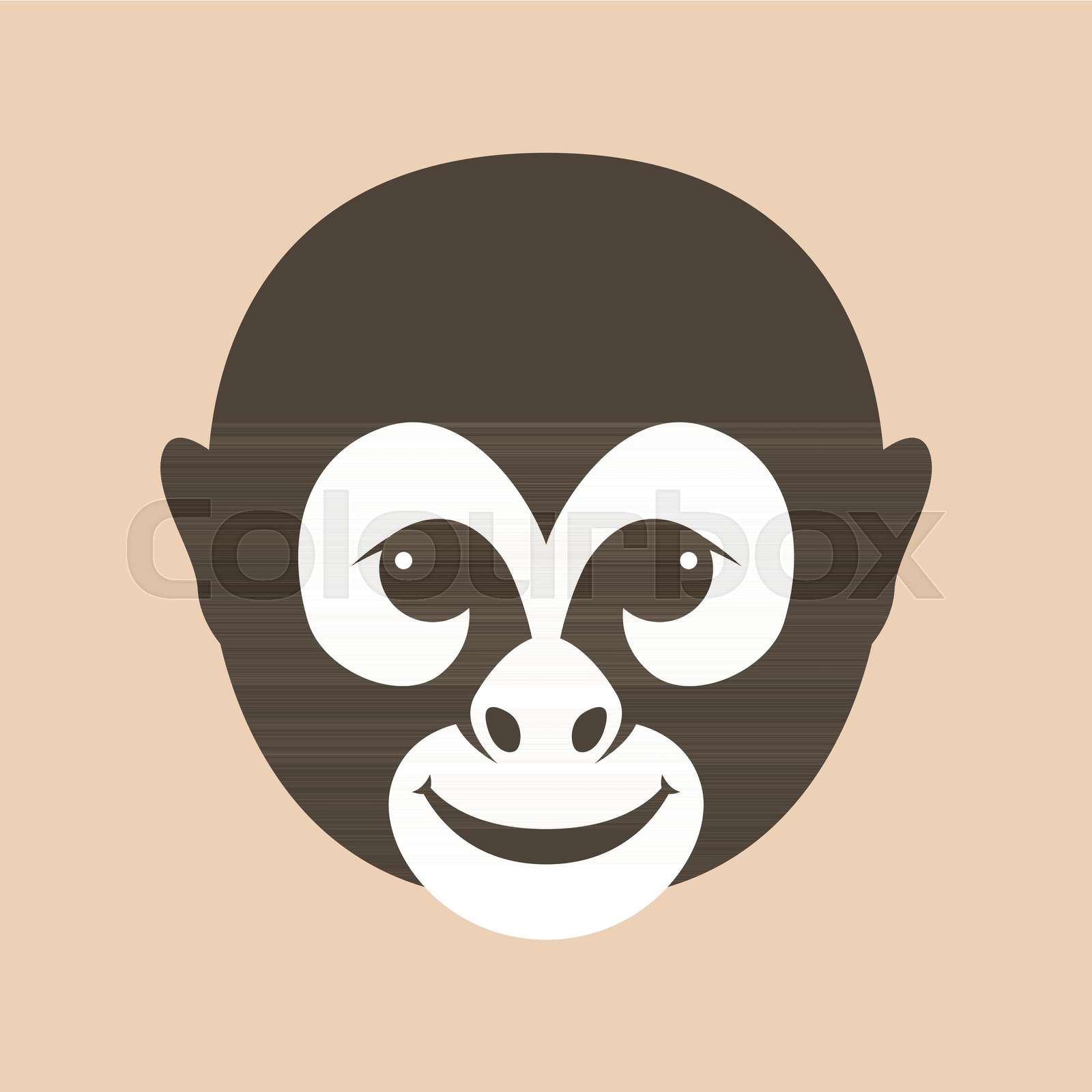 monkey face | Stock vector | Colourbox