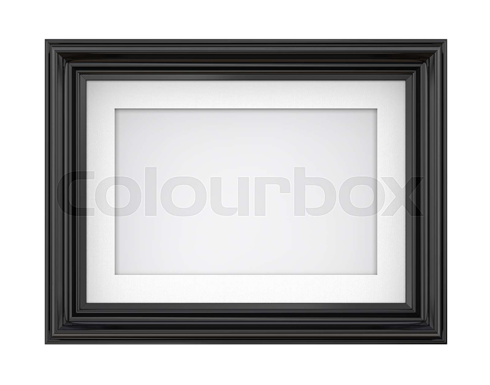 Isolated Black Picture Frame. | Stock image | Colourbox