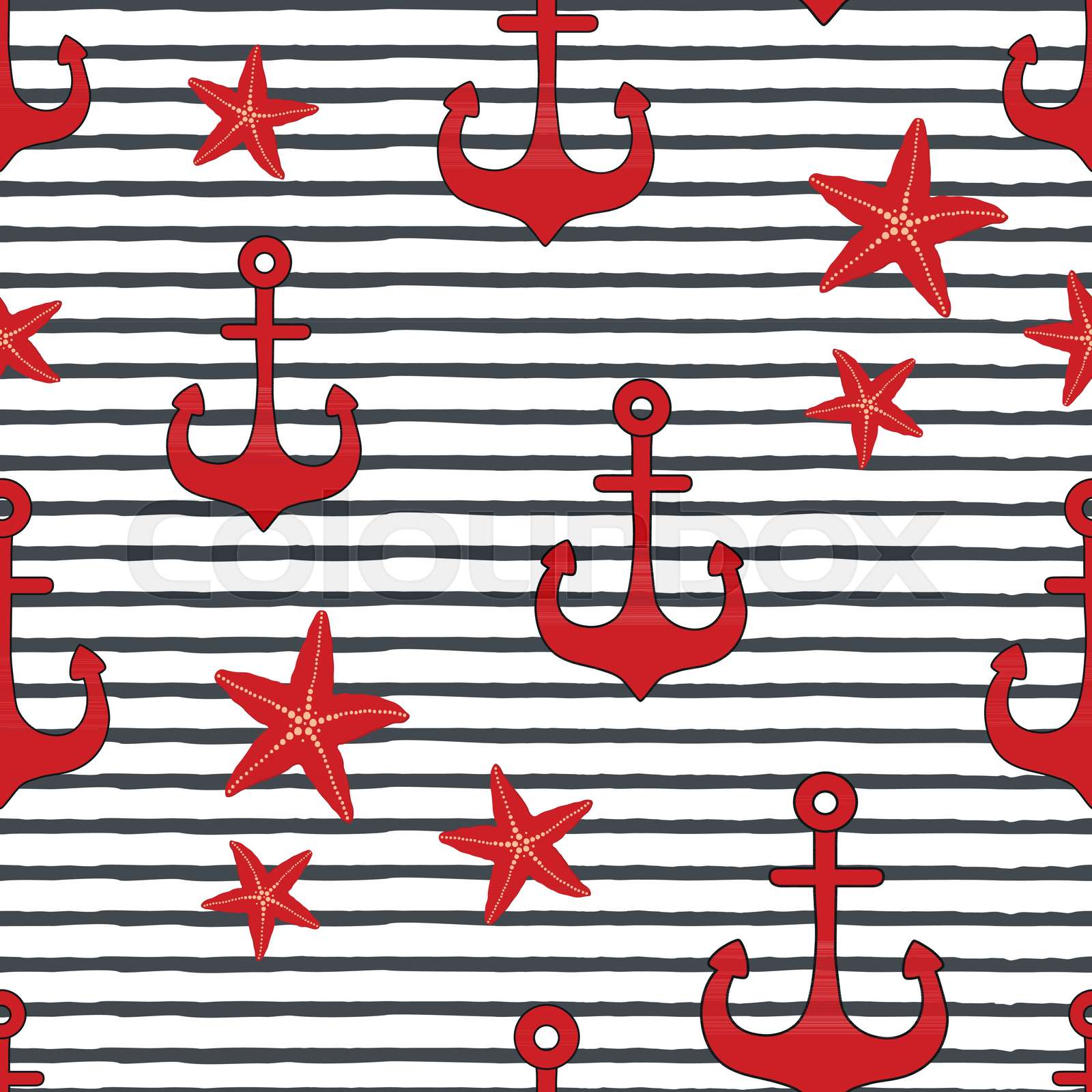 Anchor Pattern Wallpaper