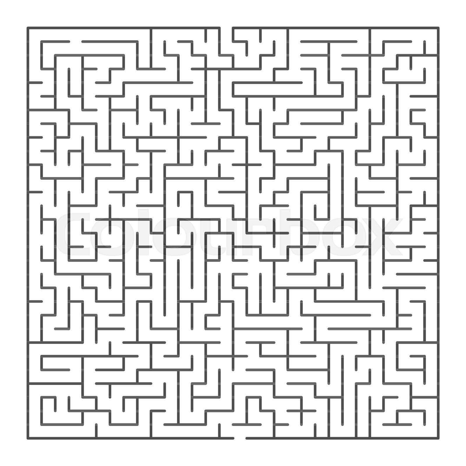 Big square maze gam | Stock vector | Colourbox