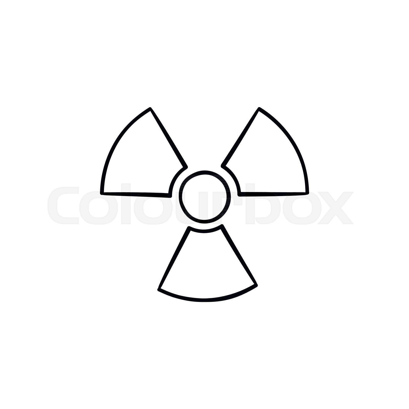 Radioactive Symbol Outline