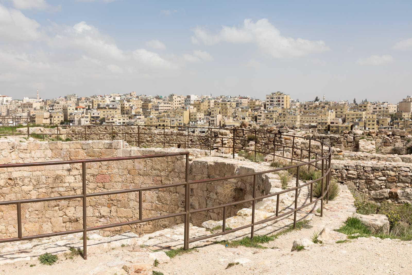 Amman Citadel complex (Jabal al-Qal'a), a national historic site at the ...