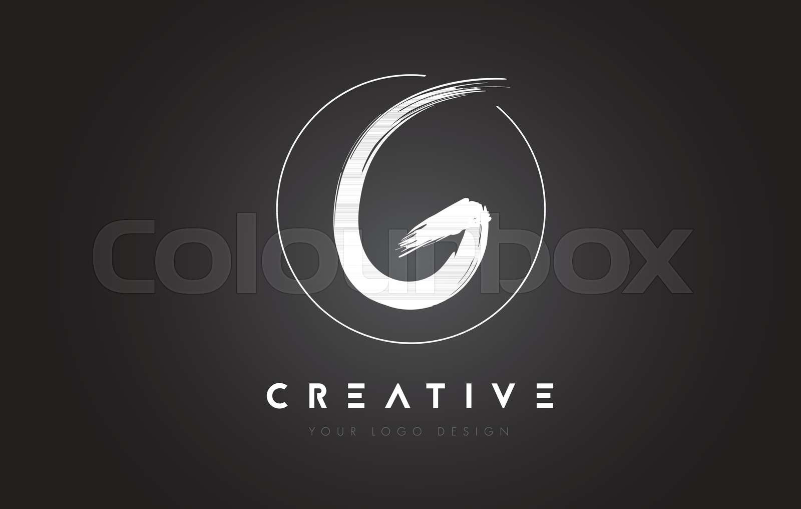 G Brush Letter Logo Design. Artistic Handwritten Letters Logo Concept ...