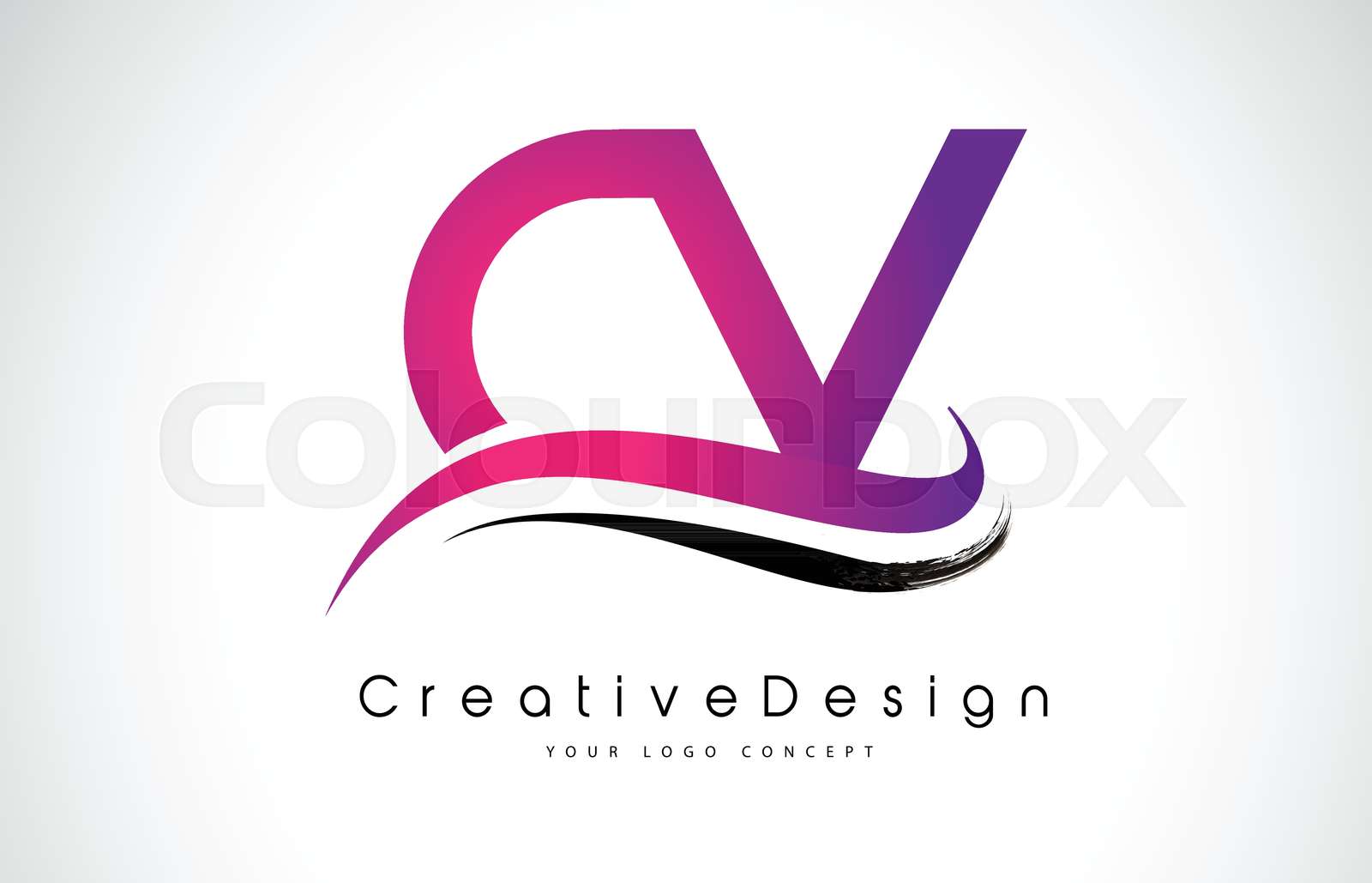 CV C V Letter Logo Design. Creative Icon Modern Letters Vector Logo ...