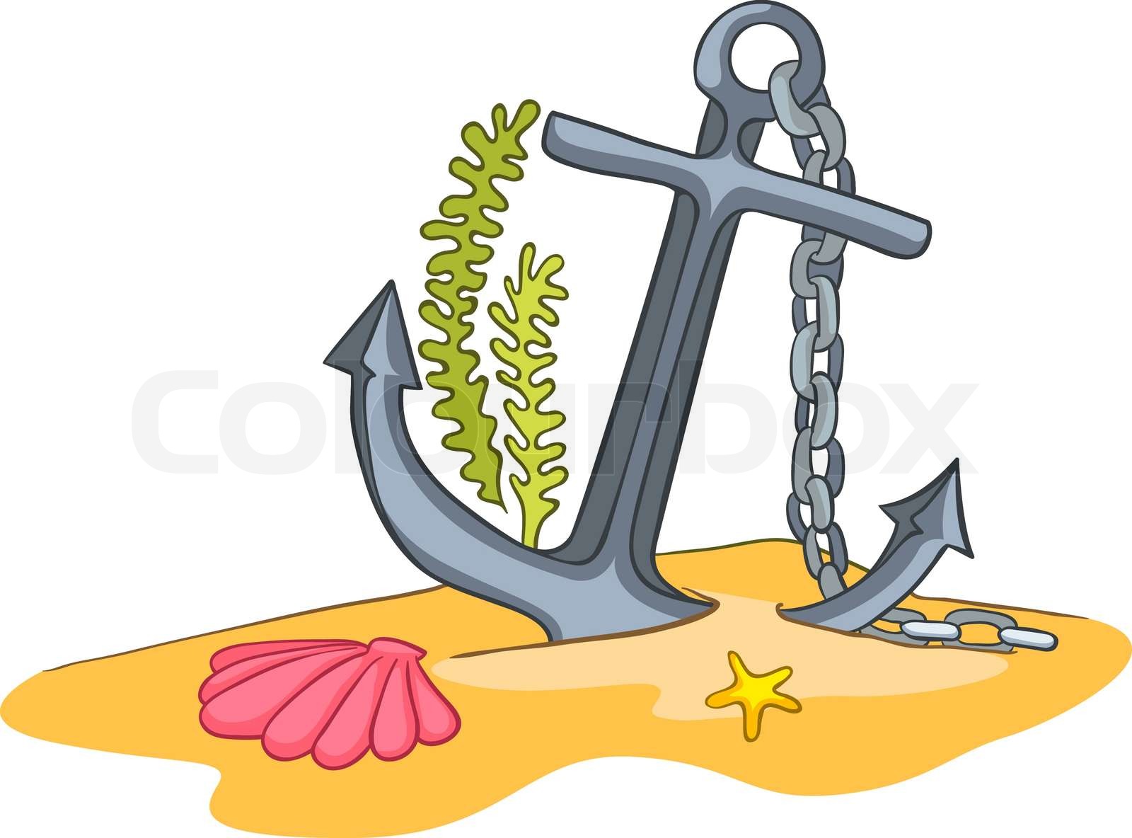 tegneserie, anker, vektor | Stock vektor | Colourbox