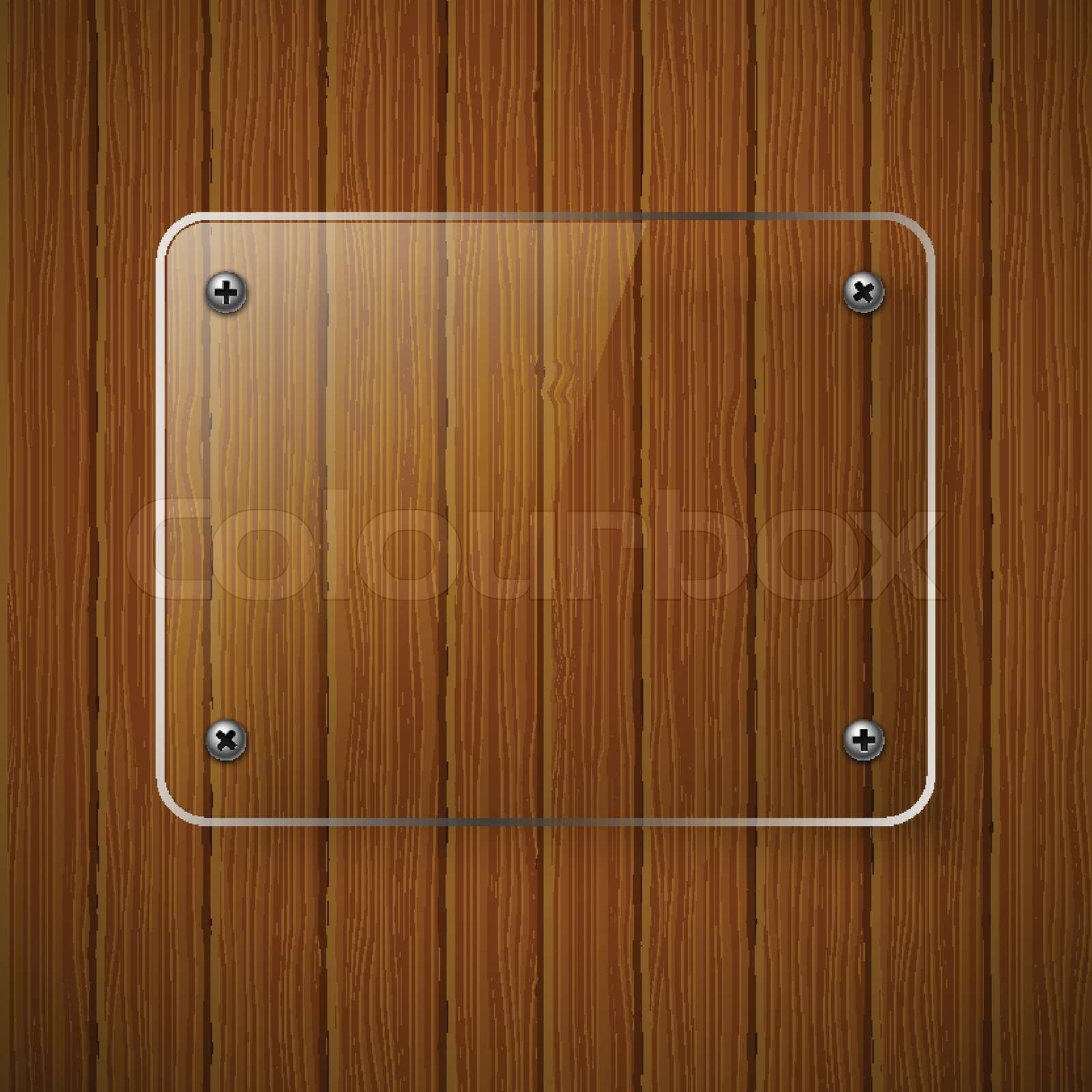 Wooden texture with glass framework Vector illustration | Stock vector ...