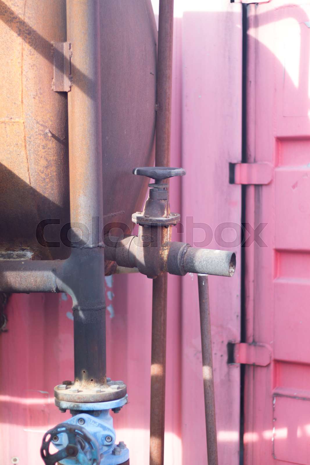 Fire station training hydrant | Stock image | Colourbox