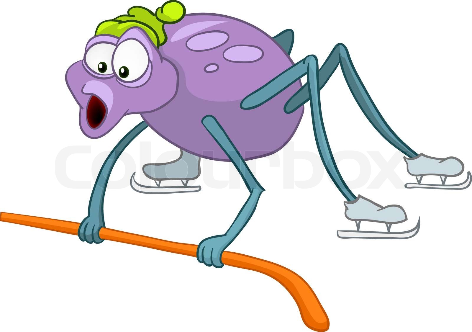 Cartoon Character Spider Isolated on White Background | Stock vector ...