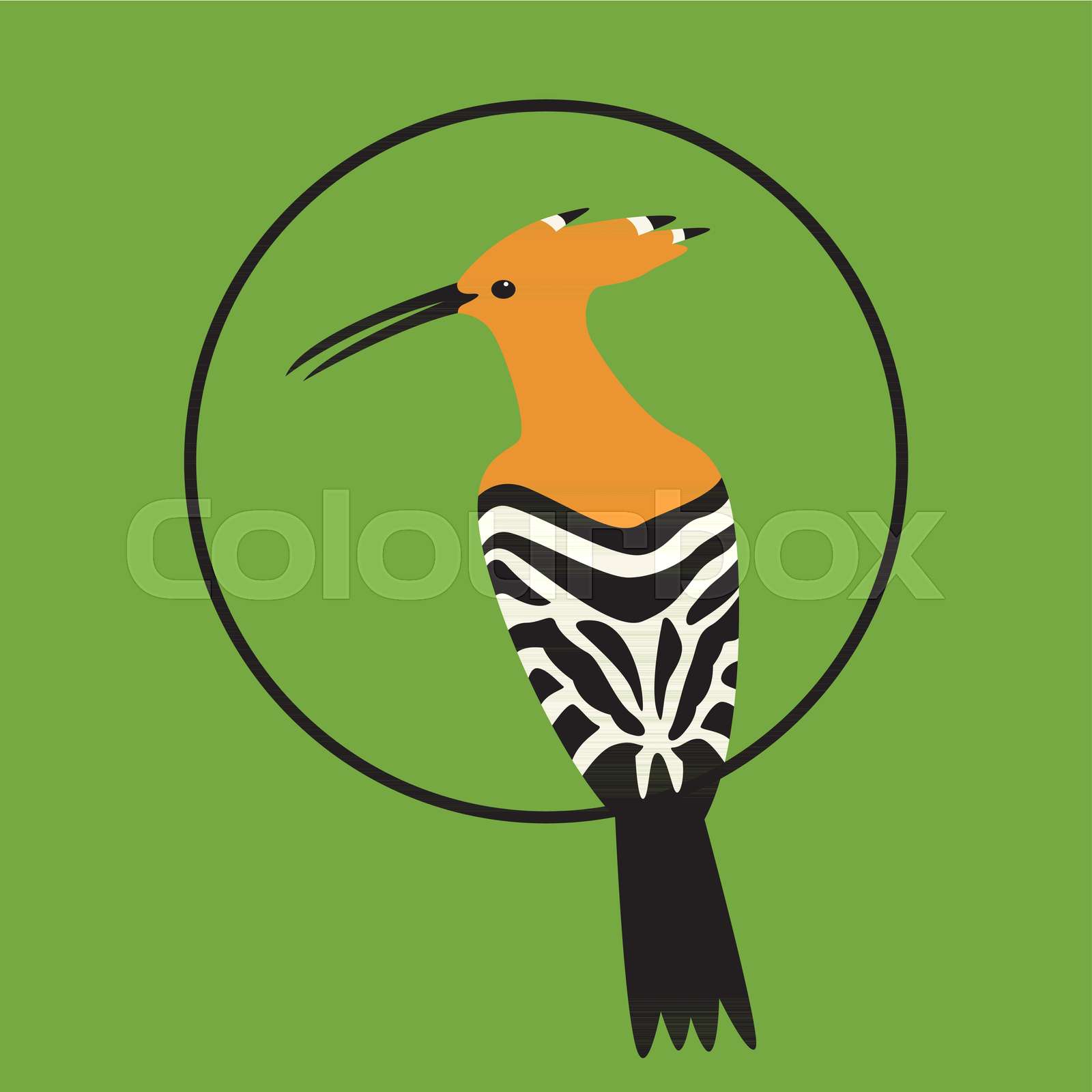 logo, hoopoe, karakter | Stock vektor | Colourbox