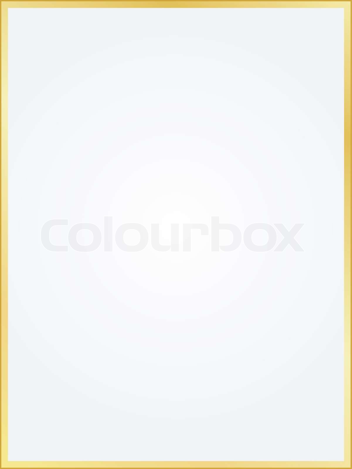 Sheet of paper with gilt edges | Stock vector | Colourbox