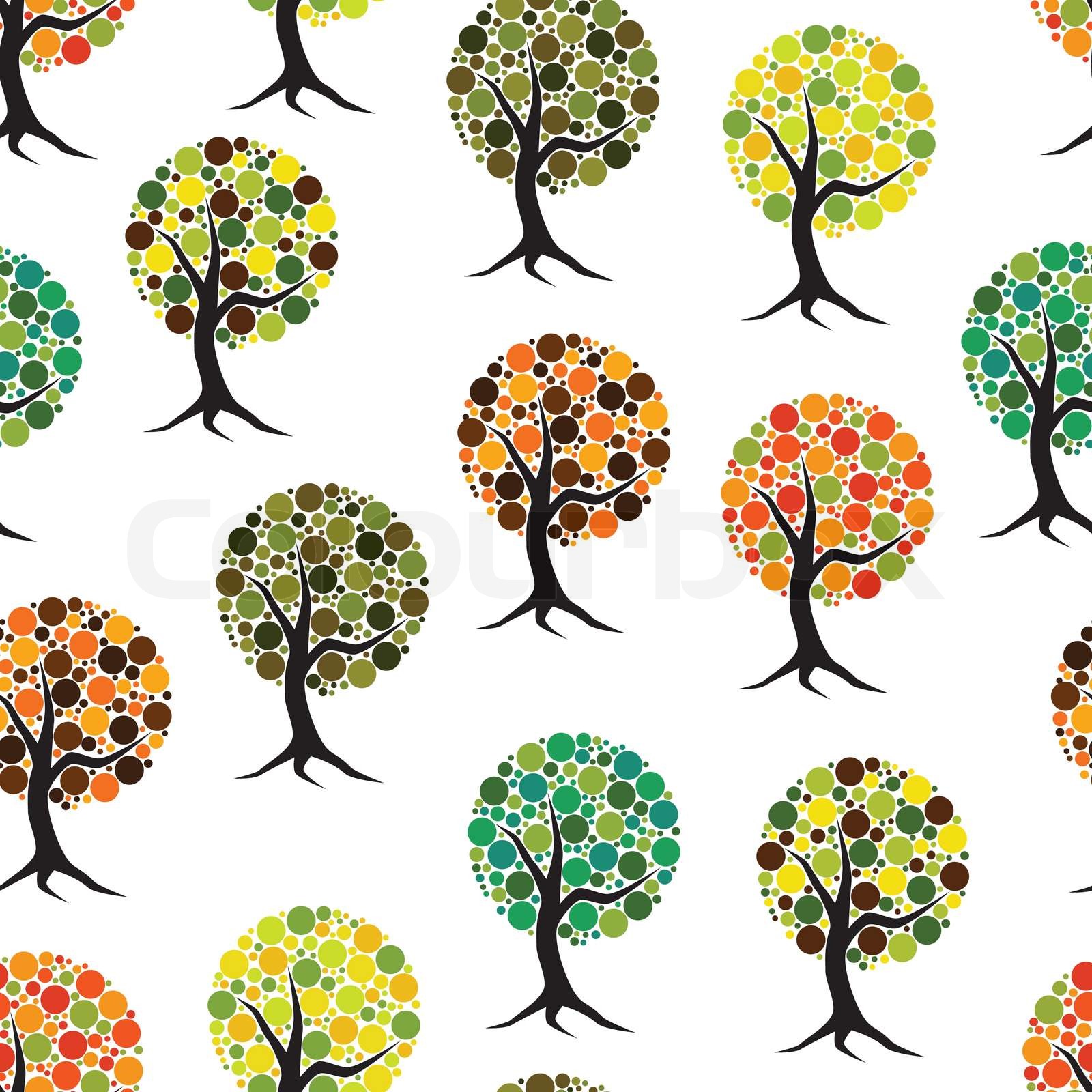 tree pattern | Stock vector | Colourbox