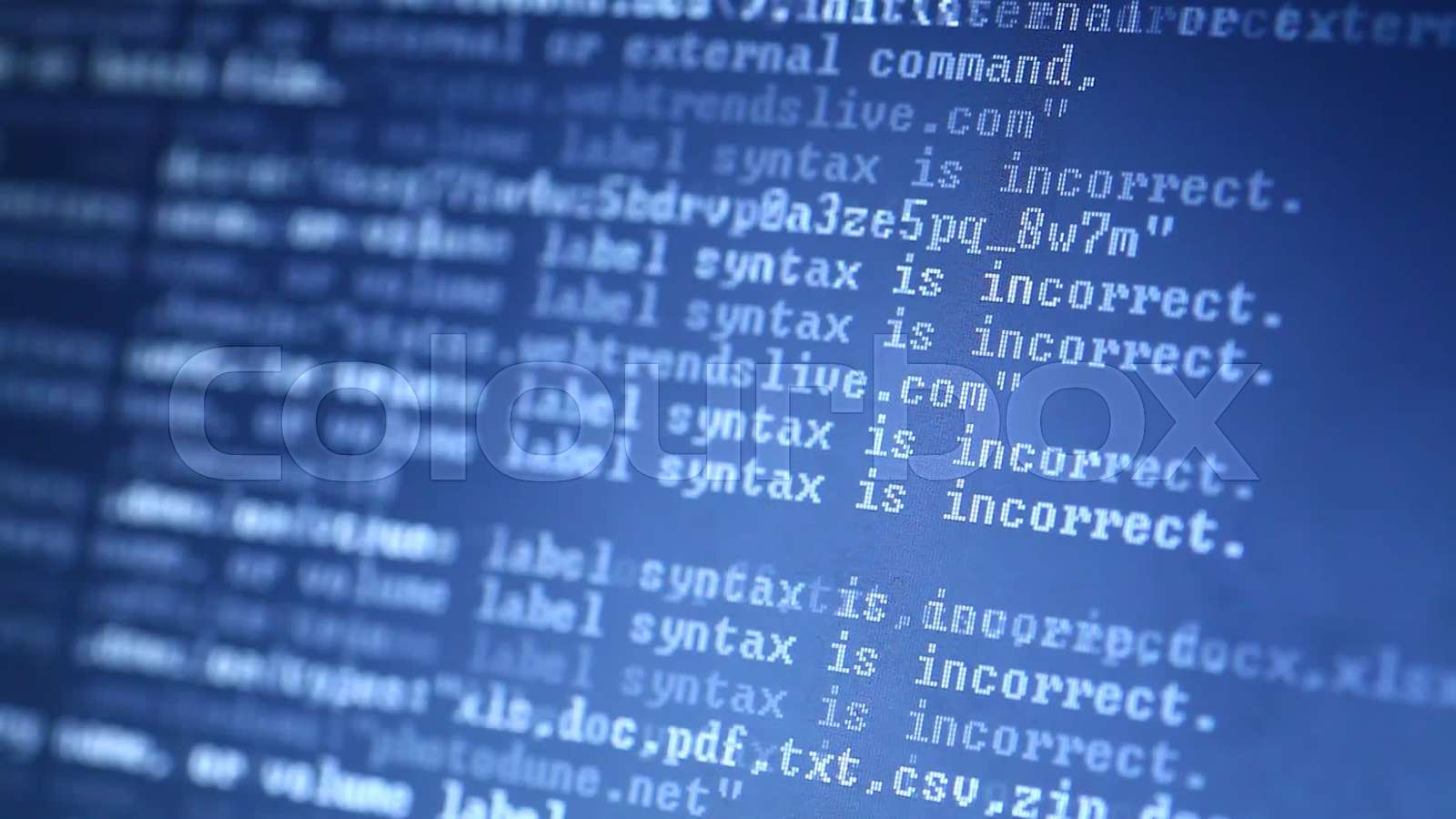 HTML computer codes | Stock video | Colourbox