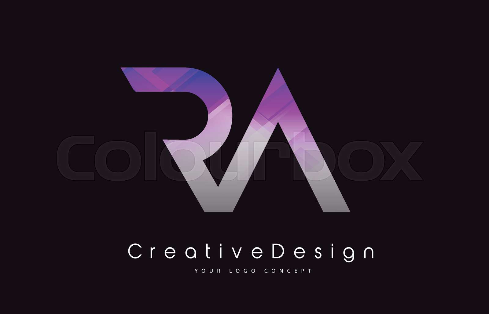 RA R A Letter Logo Design. Creative Icon Modern Letters Vector Logo ...