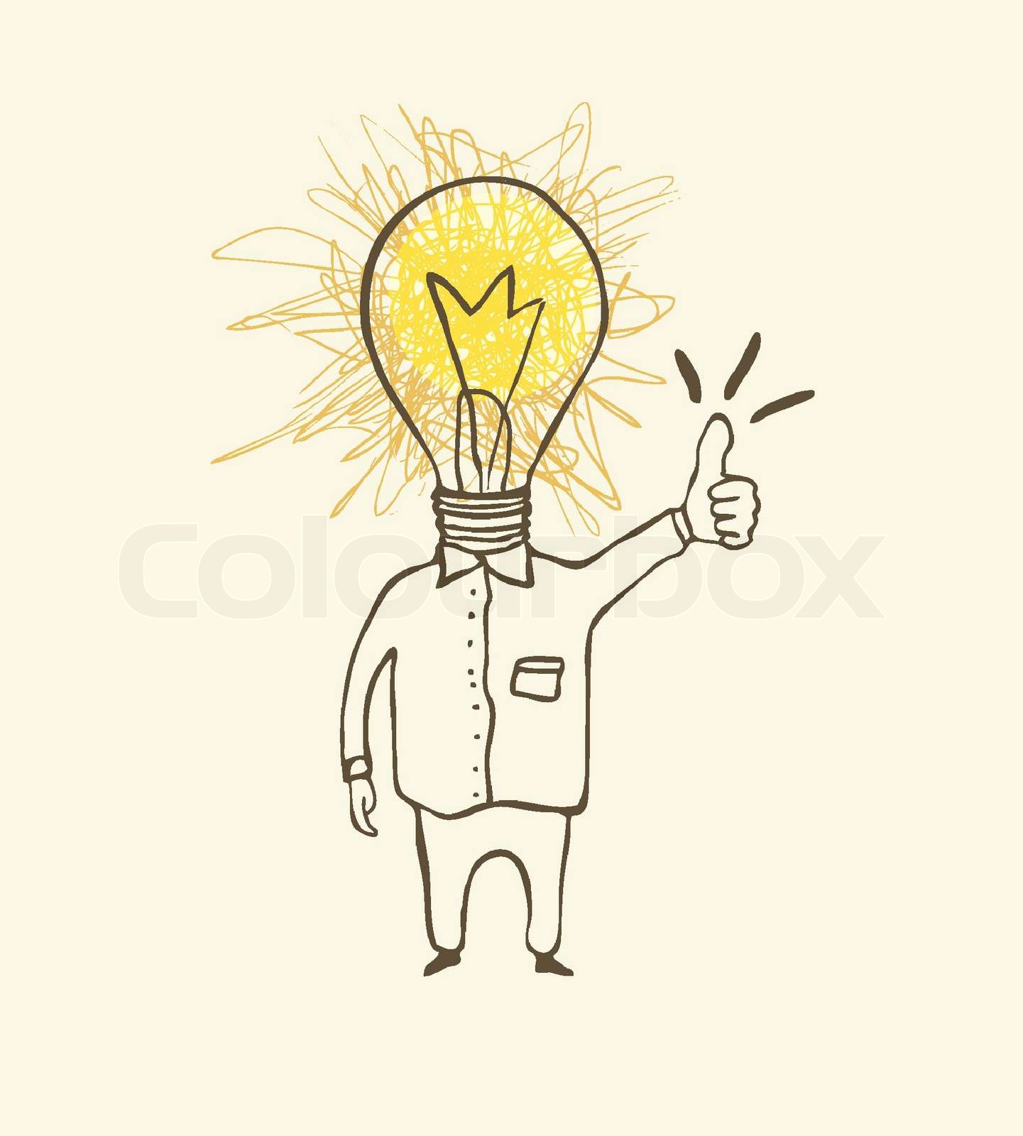 Idee concept.Cartoon Abbildung | Stock-Vektor | Colourbox