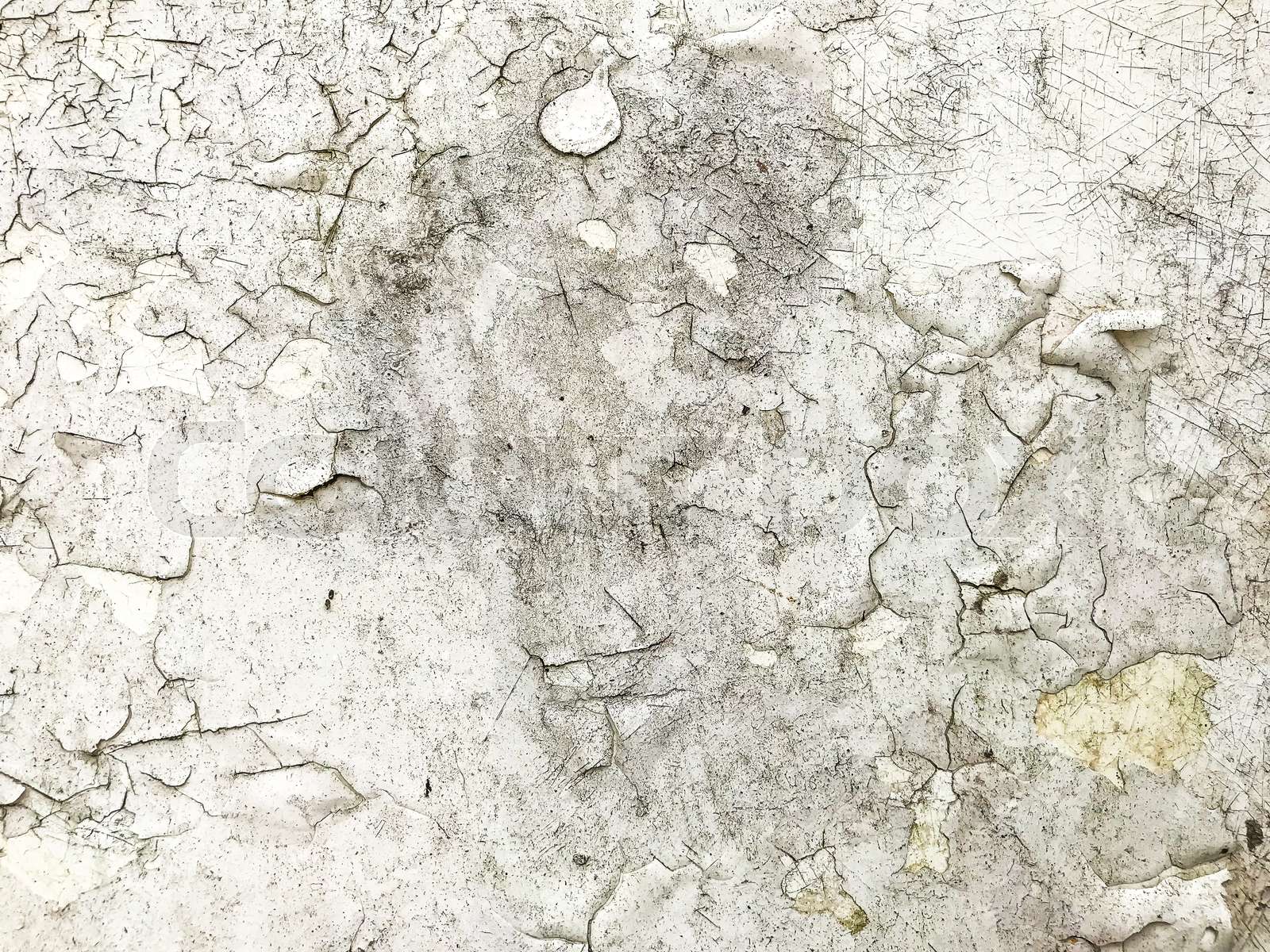 Paint peeling off wall | Stock image | Colourbox