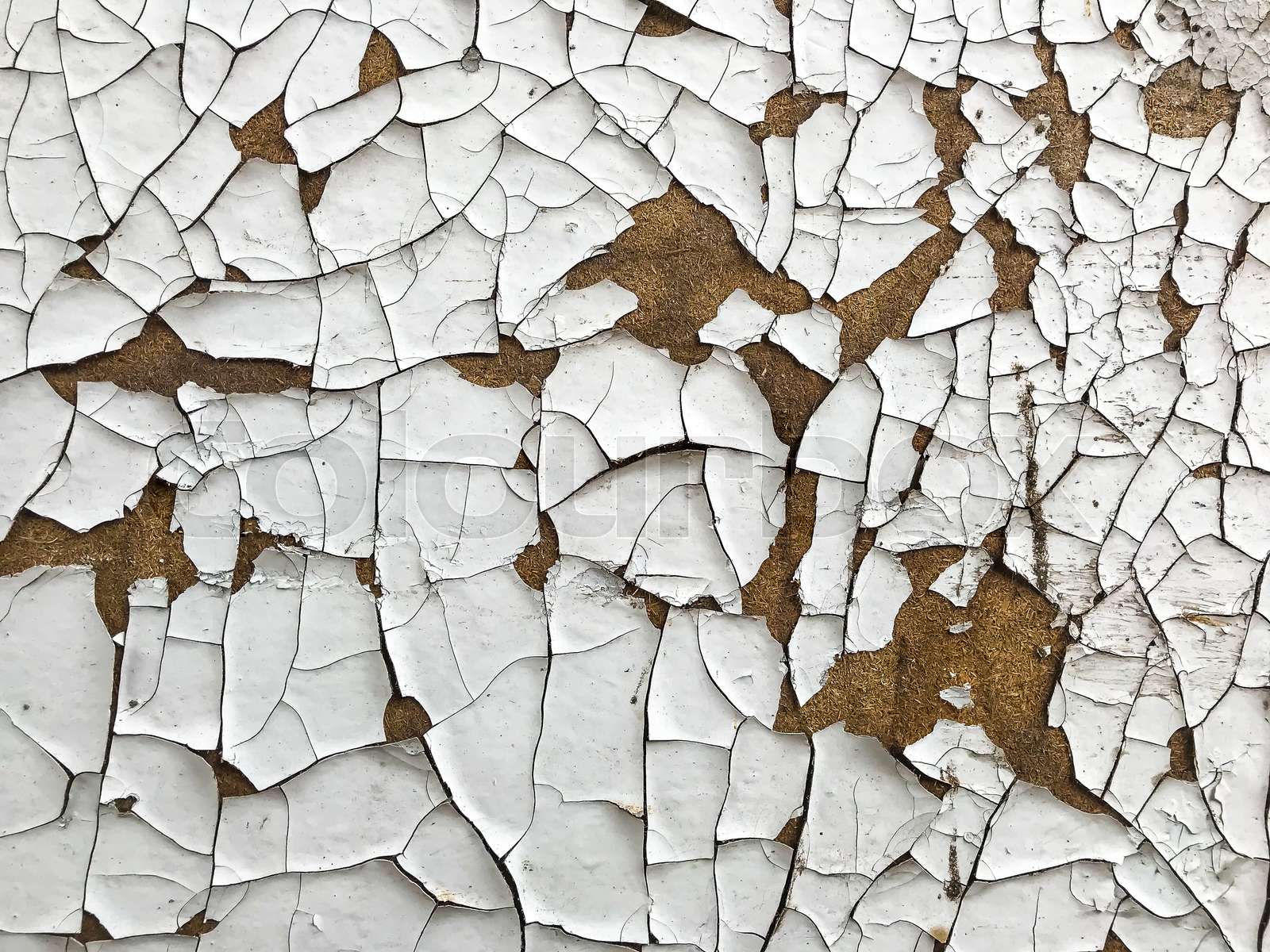 Paint peeling off wall | Stock image | Colourbox