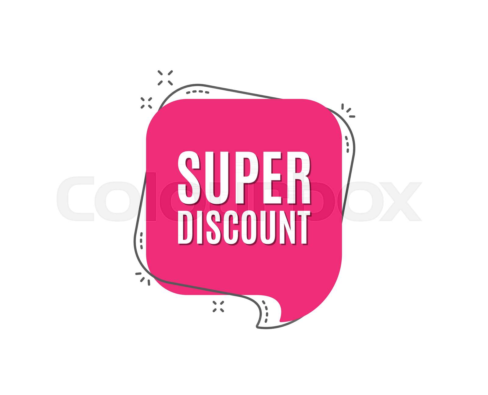Super discount symbol. Sale sign. | Stock vector | Colourbox