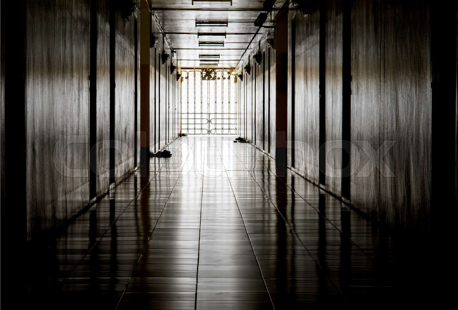 Dark corridor | Stock image | Colourbox