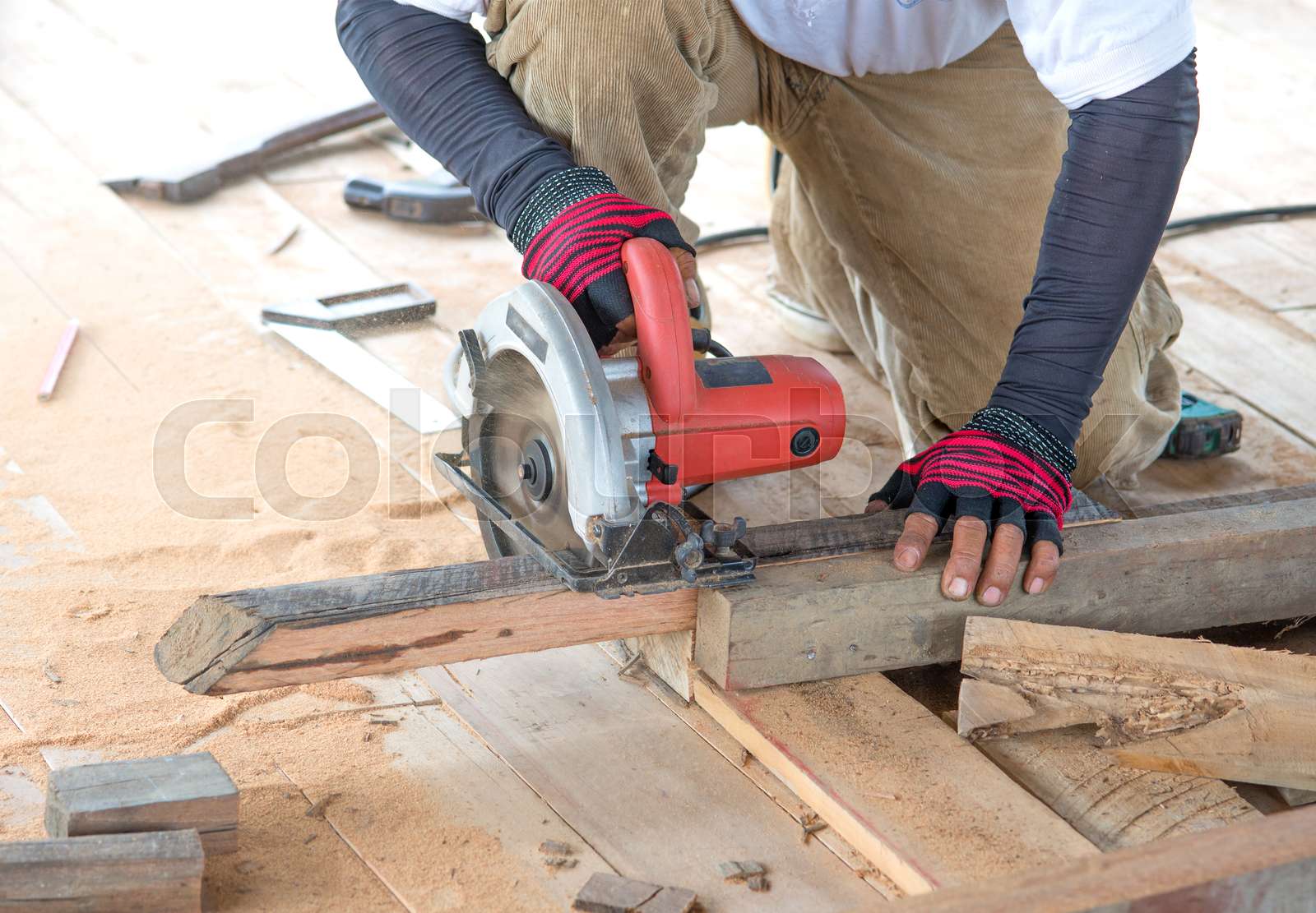 Man carpenter worker | Stock image | Colourbox