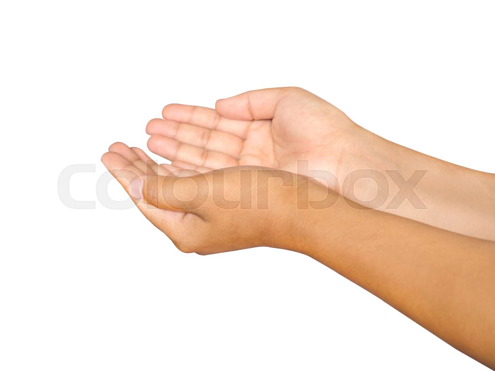 Empty open hand | Stock image | Colourbox