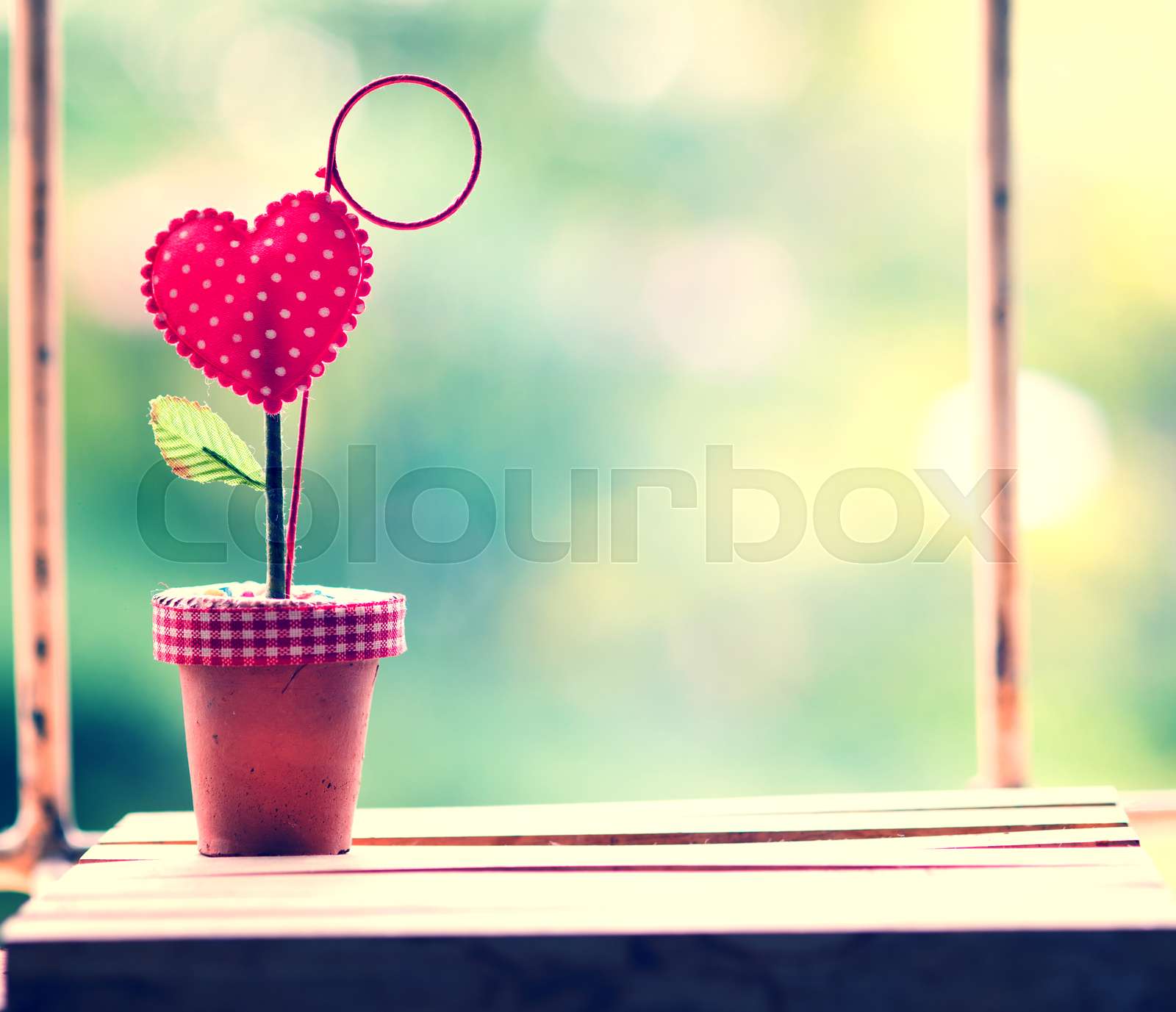 Vintage Red Heart Stock Image Colourbox