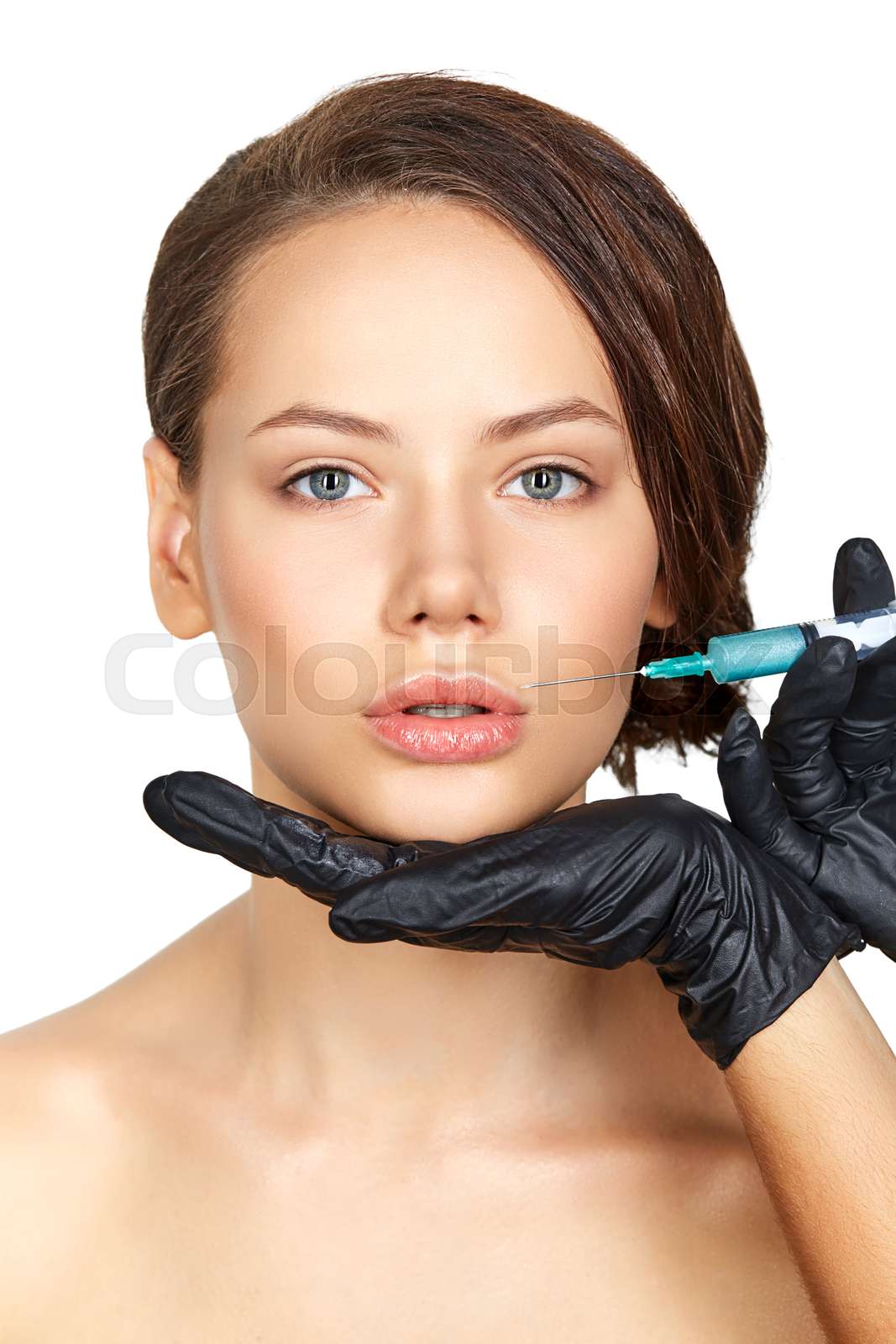 girl getting beauty injection | Stock image | Colourbox