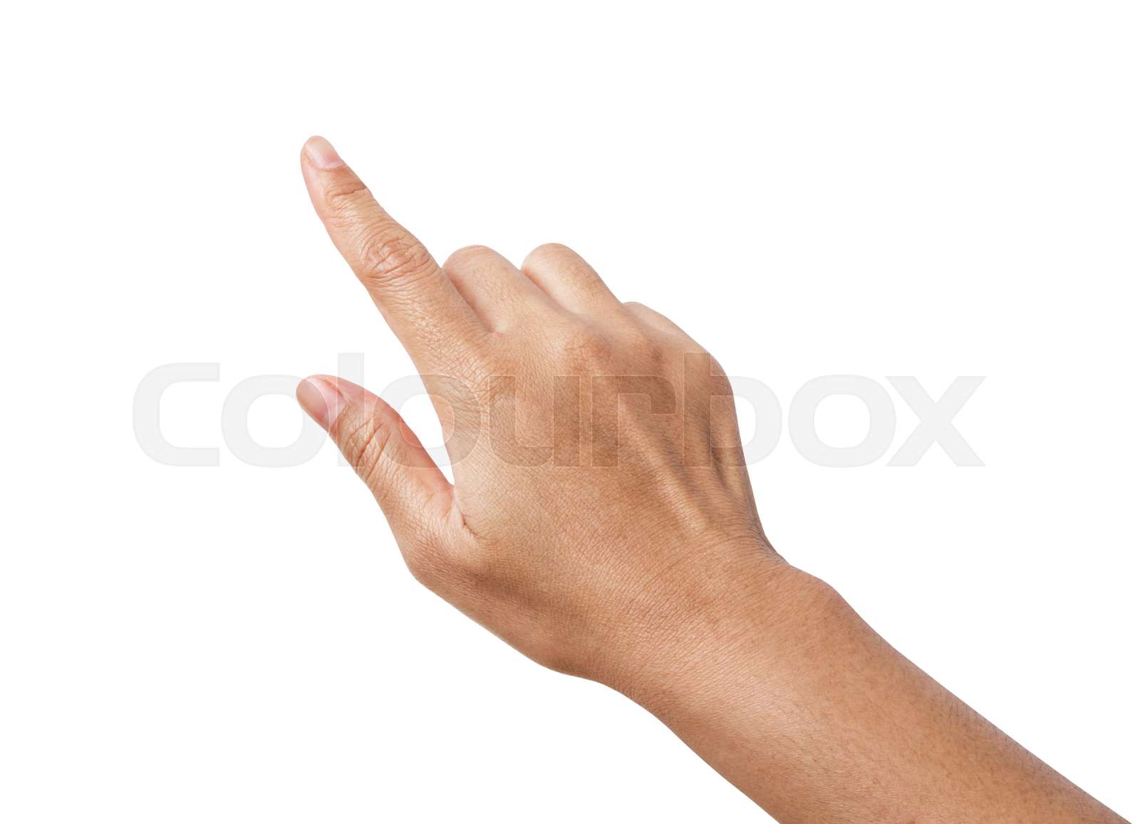 Woman hand showing the one fingers. | Stock image | Colourbox