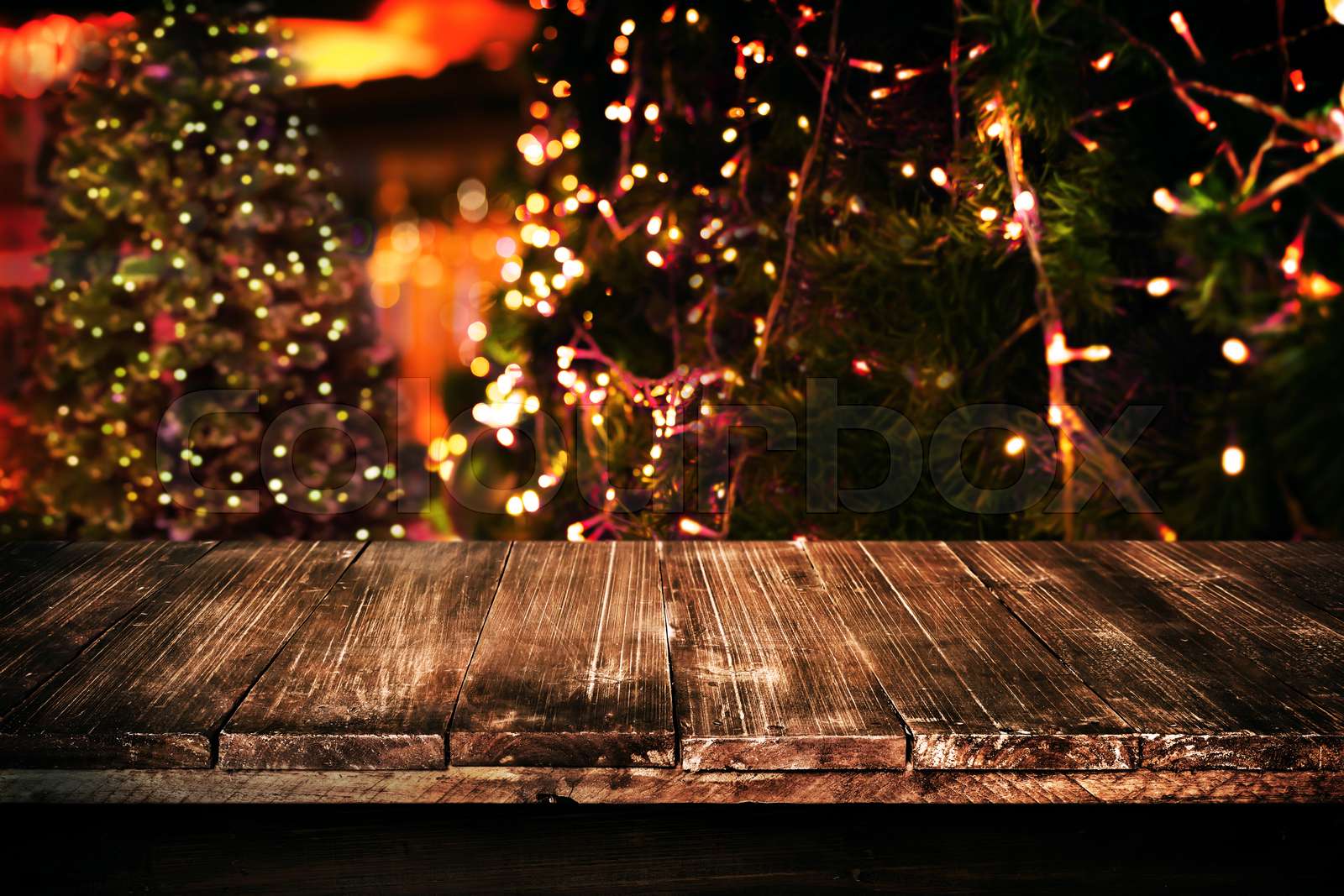 christmas table background | Stock image | Colourbox