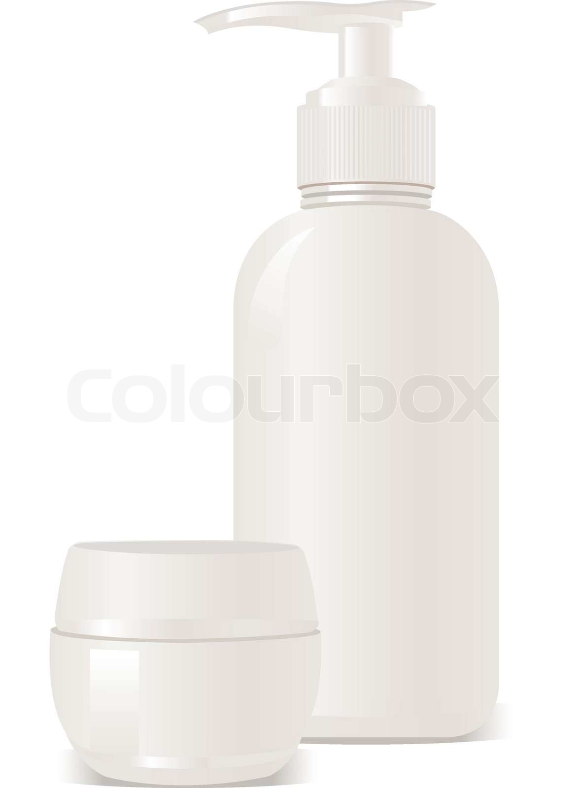 vector Kosmetik Seife und Gel Behälter | Stock-Vektor | Colourbox