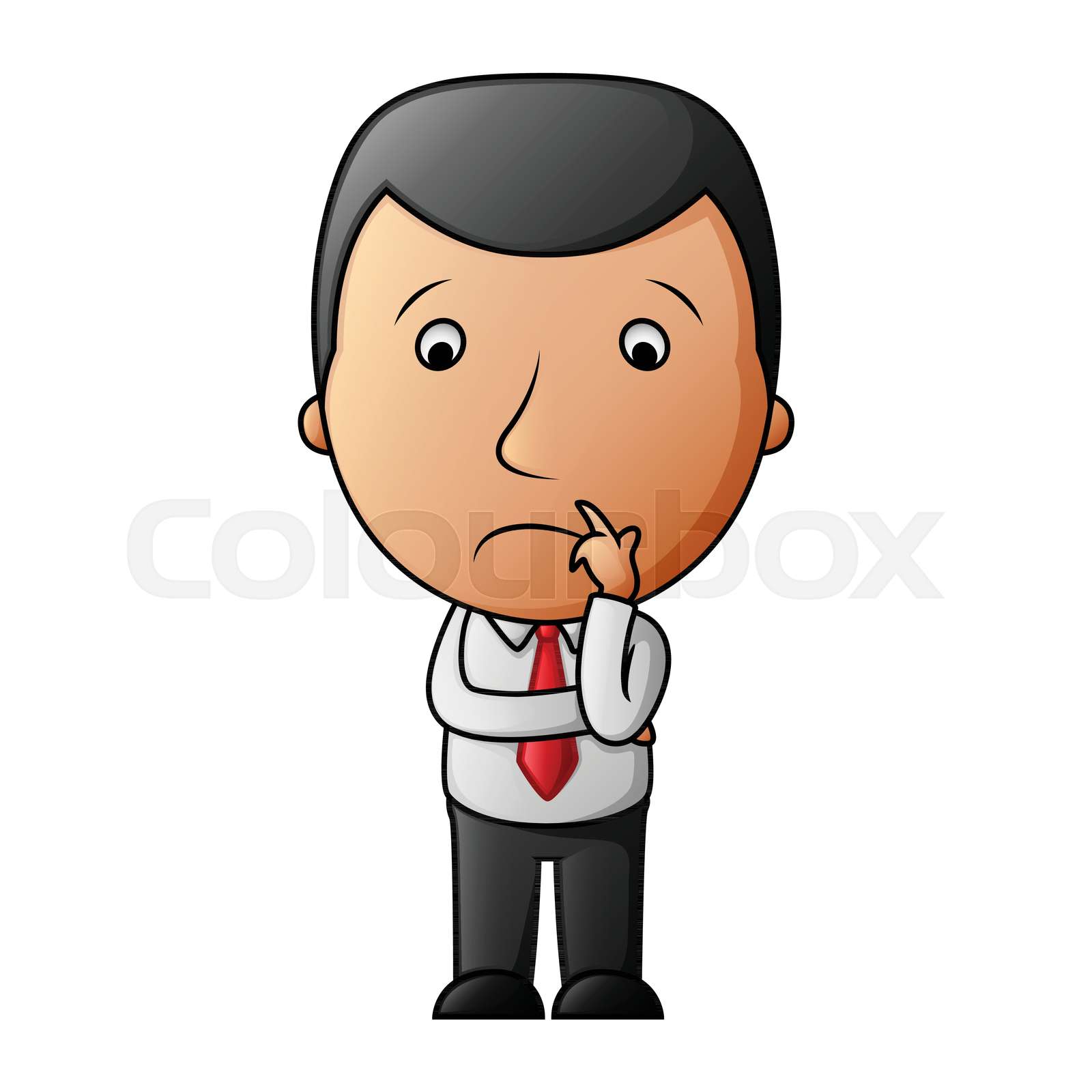 Cartoon sad businessman | Stock vector | Colourbox