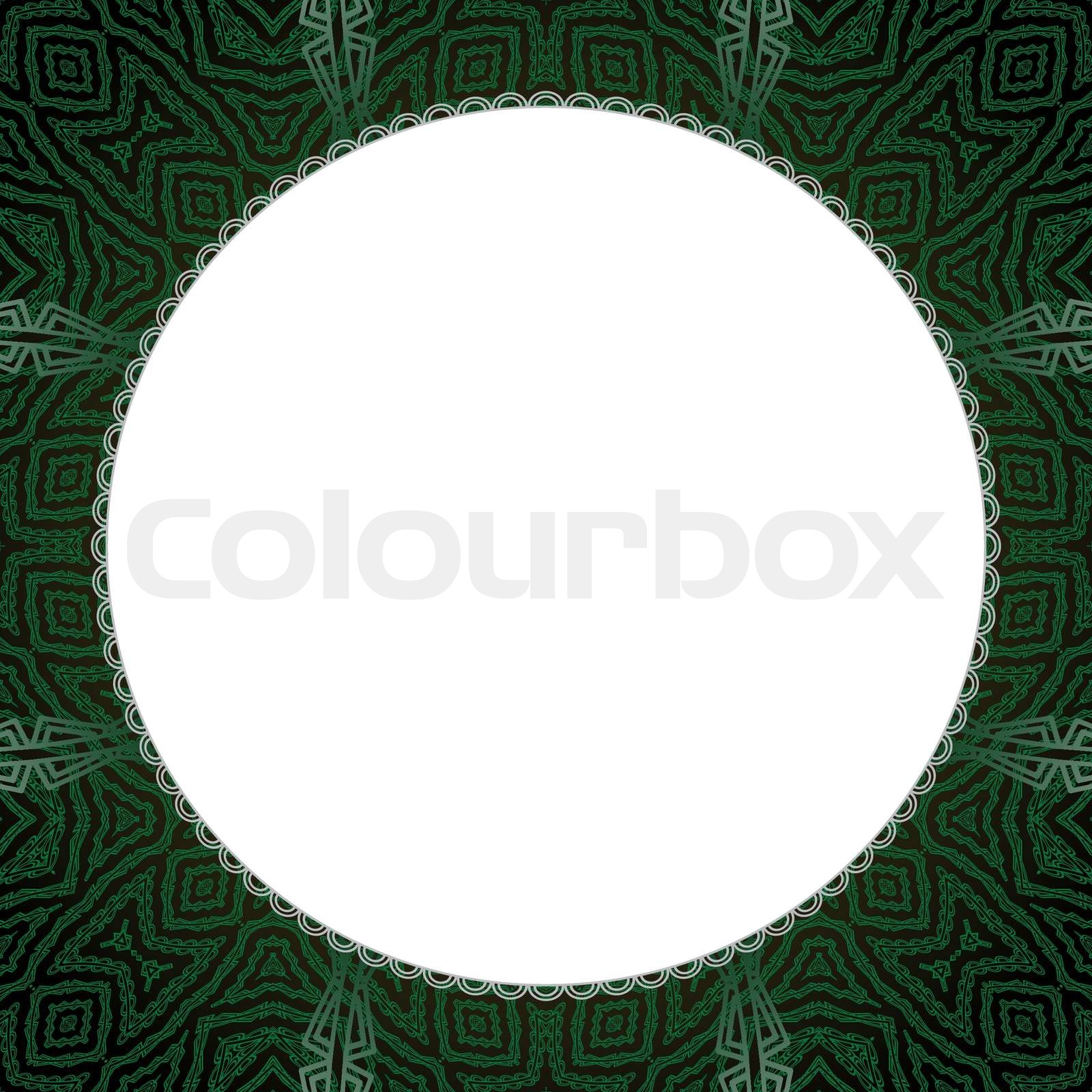Round Template For Design, Abstract Vector Art Illustration | Stock