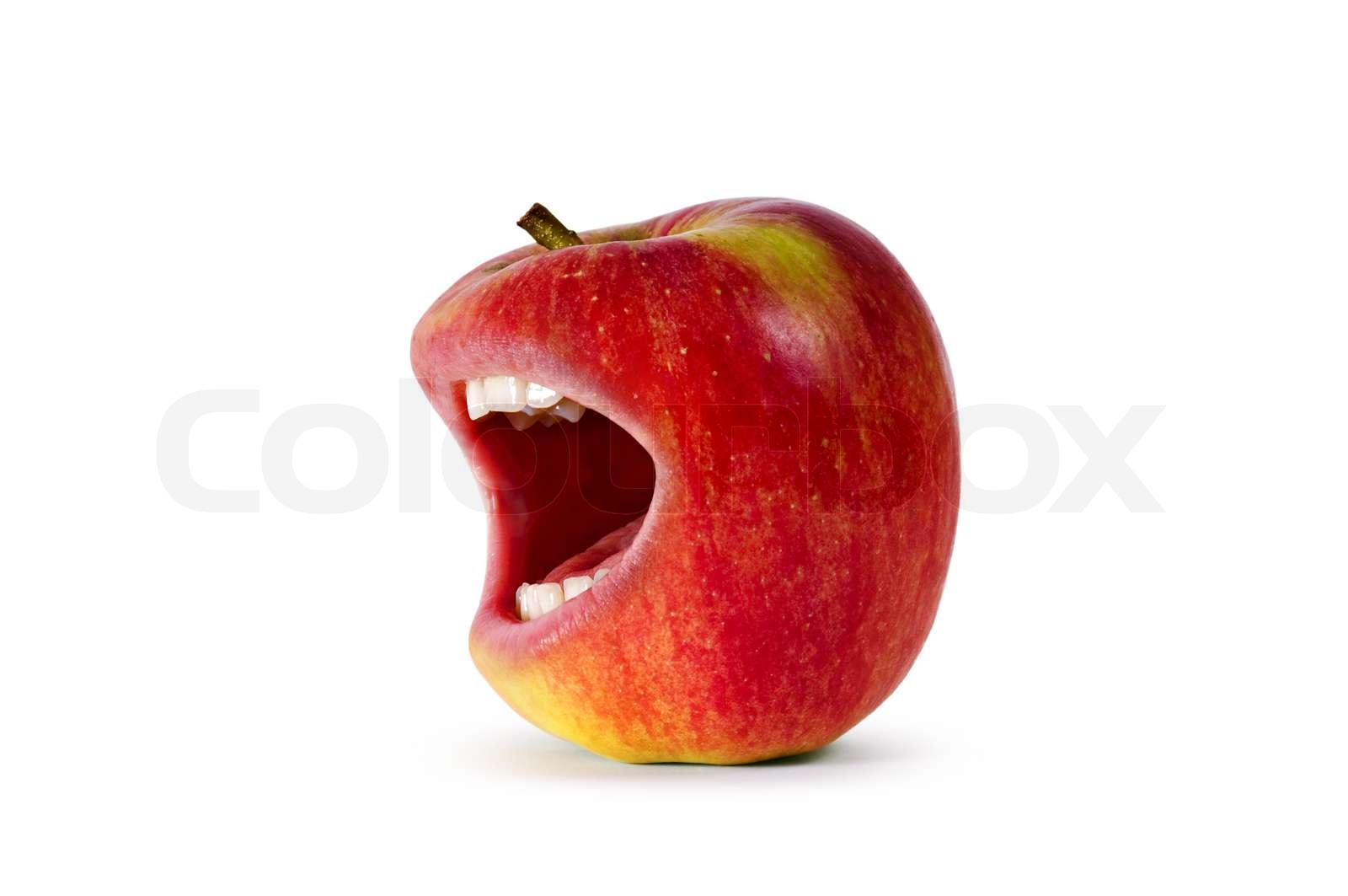 angry apple | Stock image | Colourbox