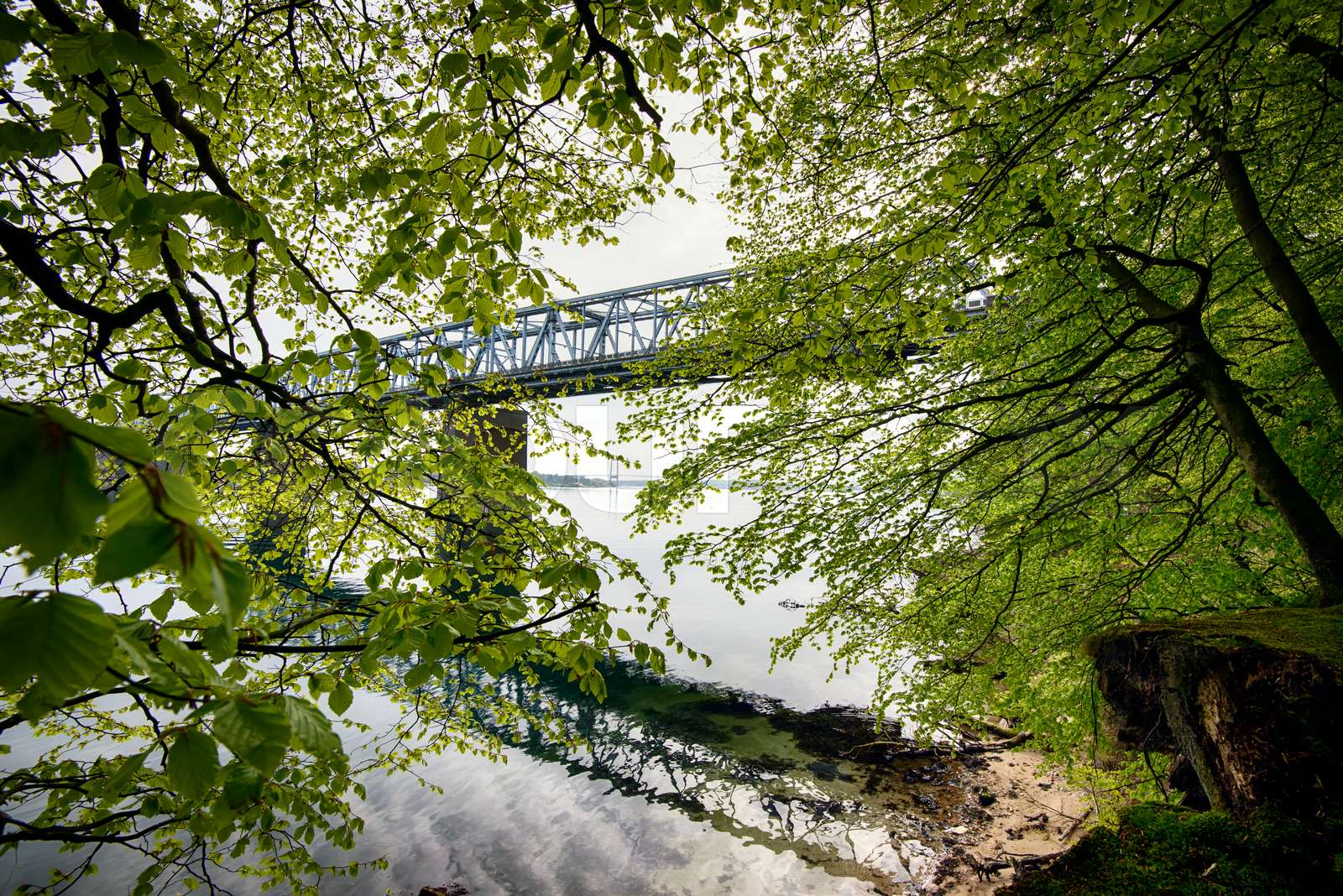 Springtime Old Little Belt Bridge from Denmark | Stock image | Colourbox