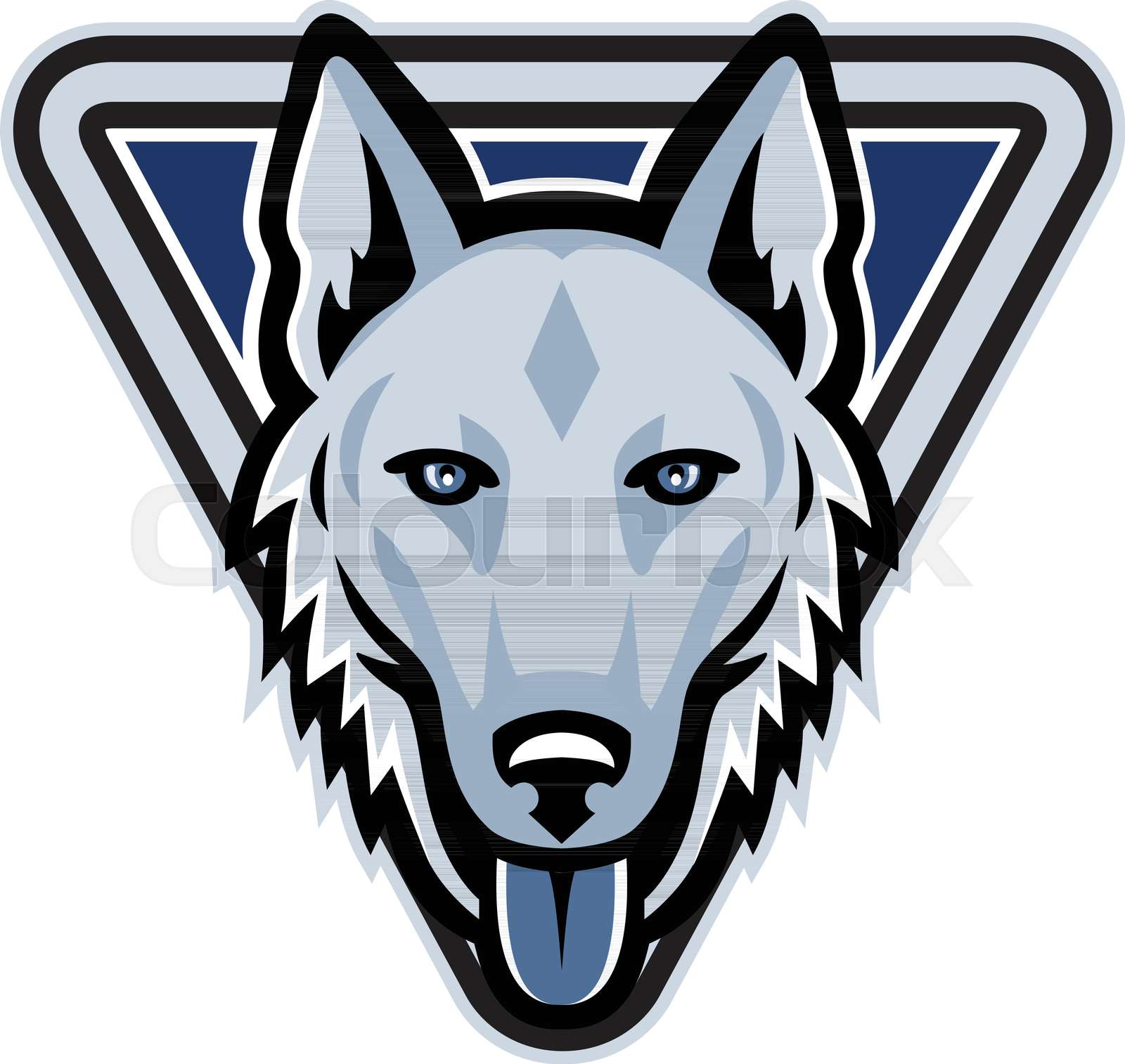 Police Dog Triangle Mascot | Stock vector | Colourbox