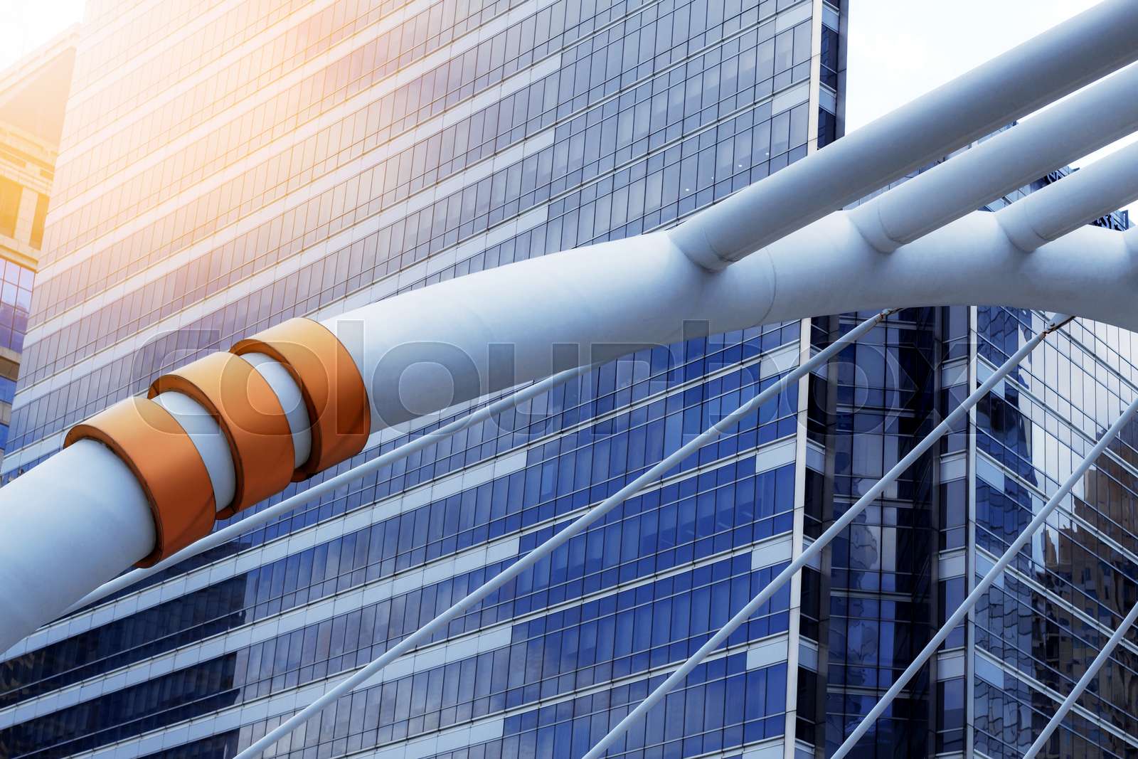 Bridge and office building. | Stock image | Colourbox