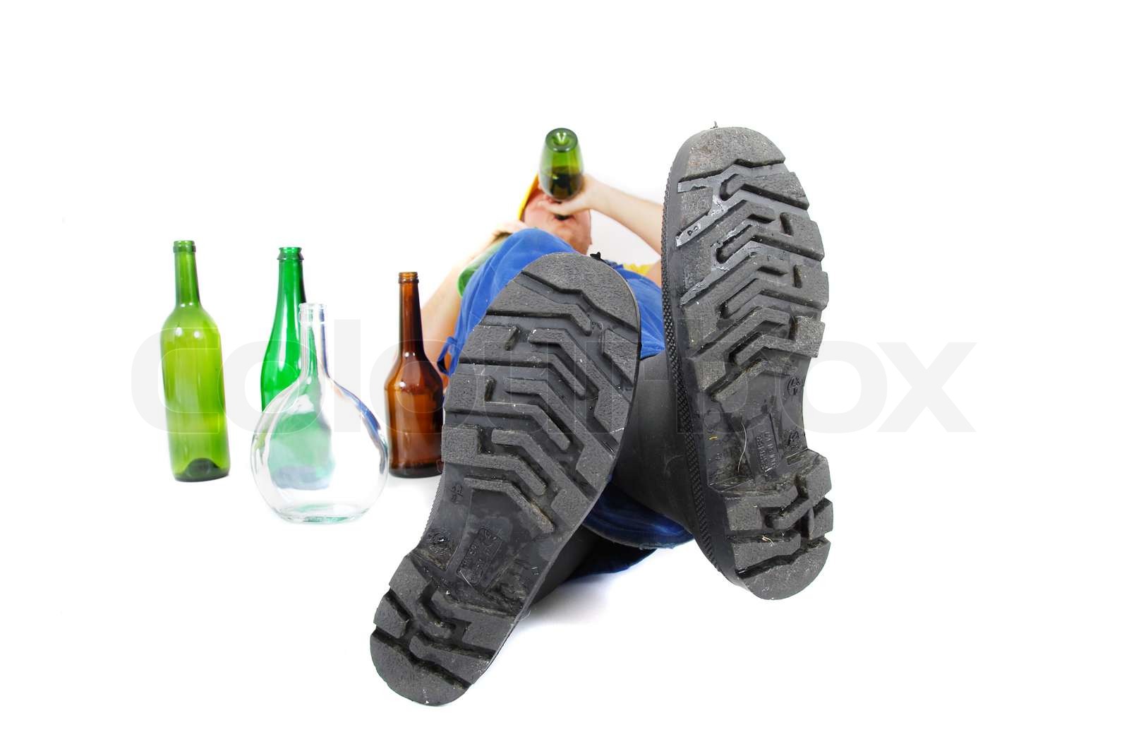 drunk Arbeiter in der Arbeit | Stock Bild | Colourbox