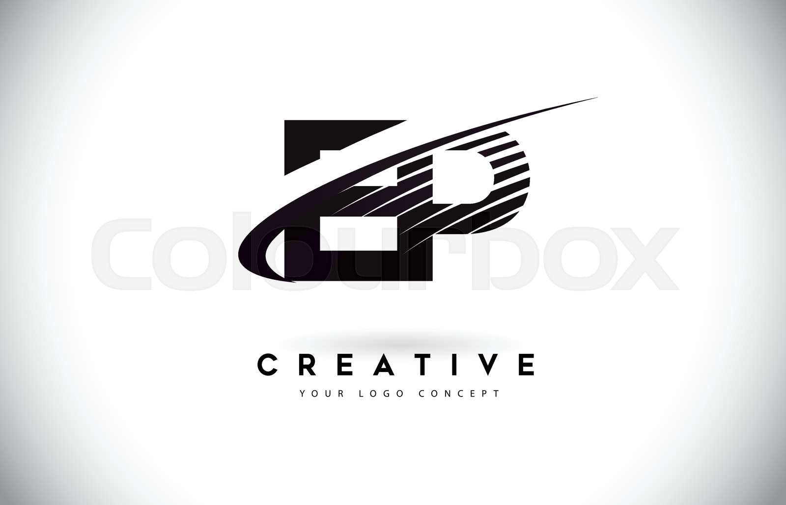 EP E P Letter Logo Design with Swoosh and Black Lines. | Stock vector ... EP E P Letter Logo Design with Swoosh and Black Lines. | Stock vector ...