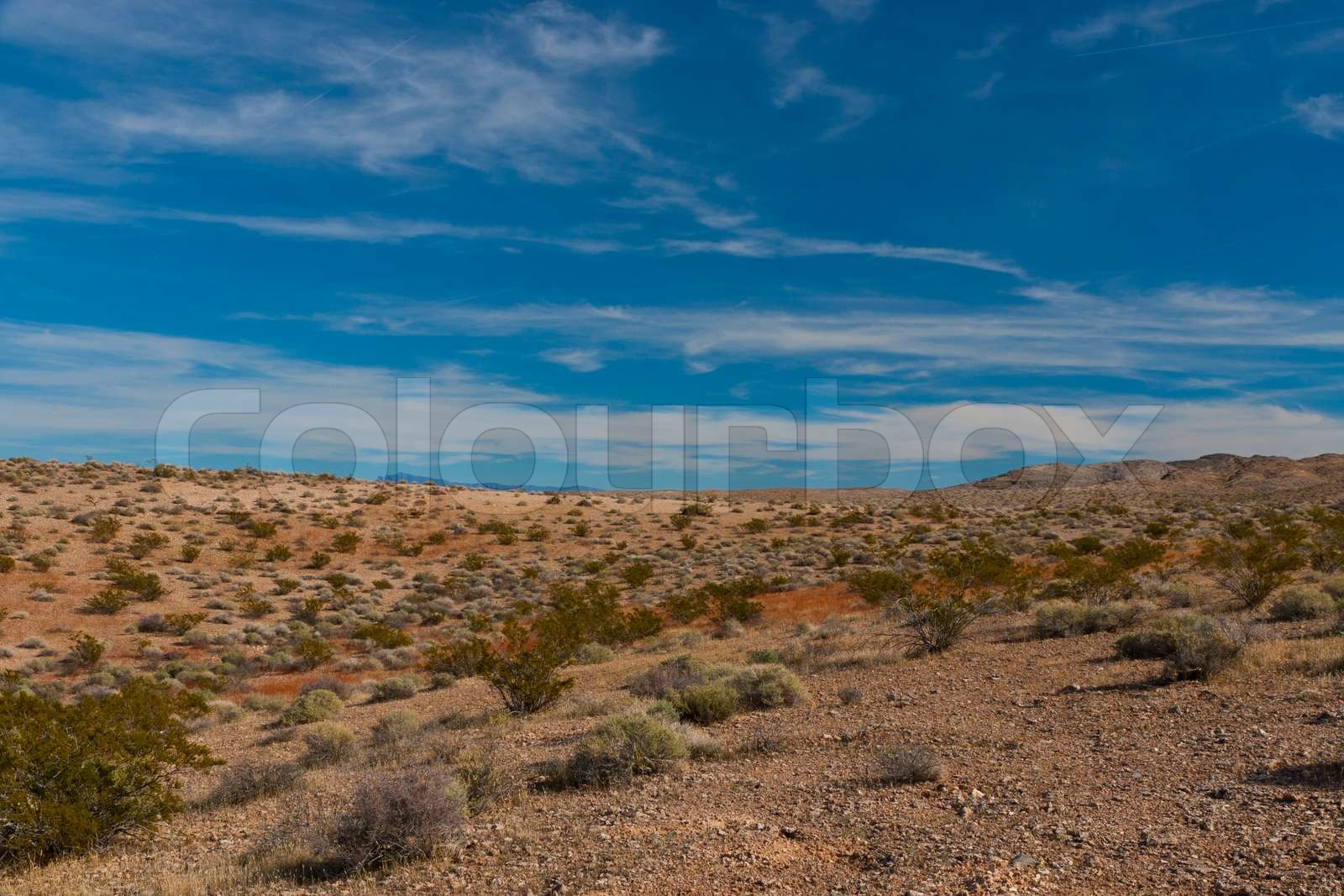 View of the desert in Nevada, USA | Stock image | Colourbox
