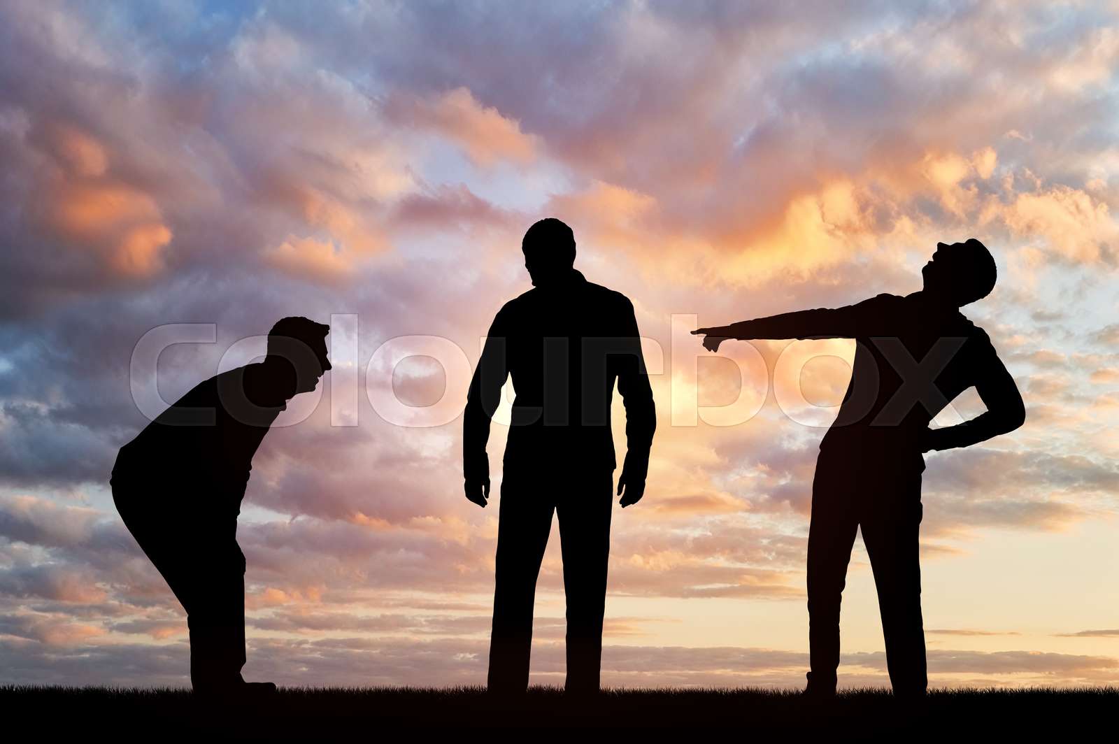 Concept of humiliation and insulting people | Stock image | Colourbox