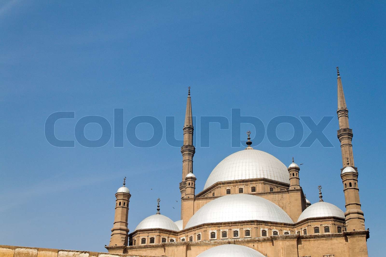 Ägypten, Kairo. Mohammed Ali Moschee. Alabsater Moschee. außen. | Stock ...