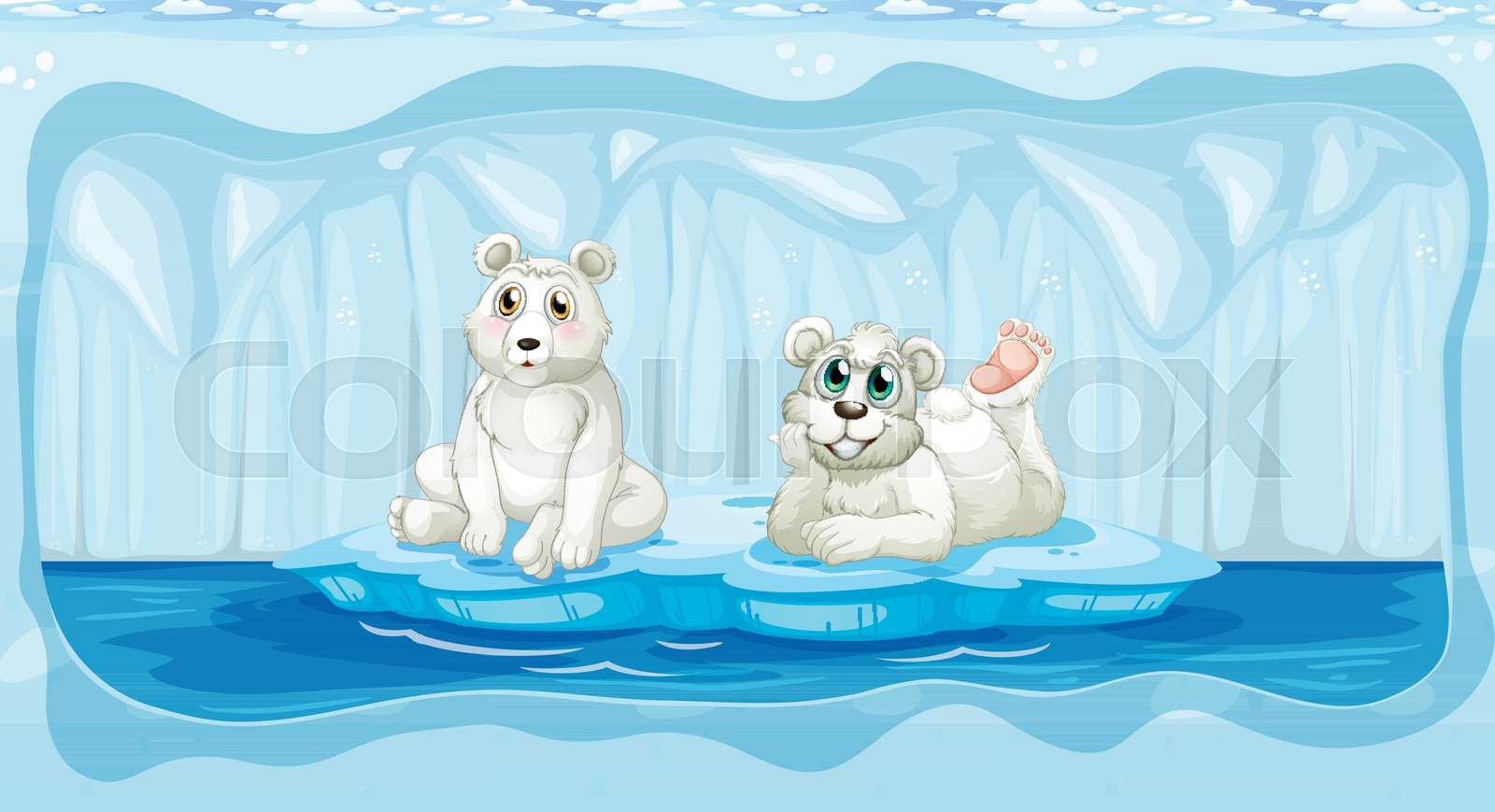 bamse, isbjerg, ikon | Stock vektor | Colourbox