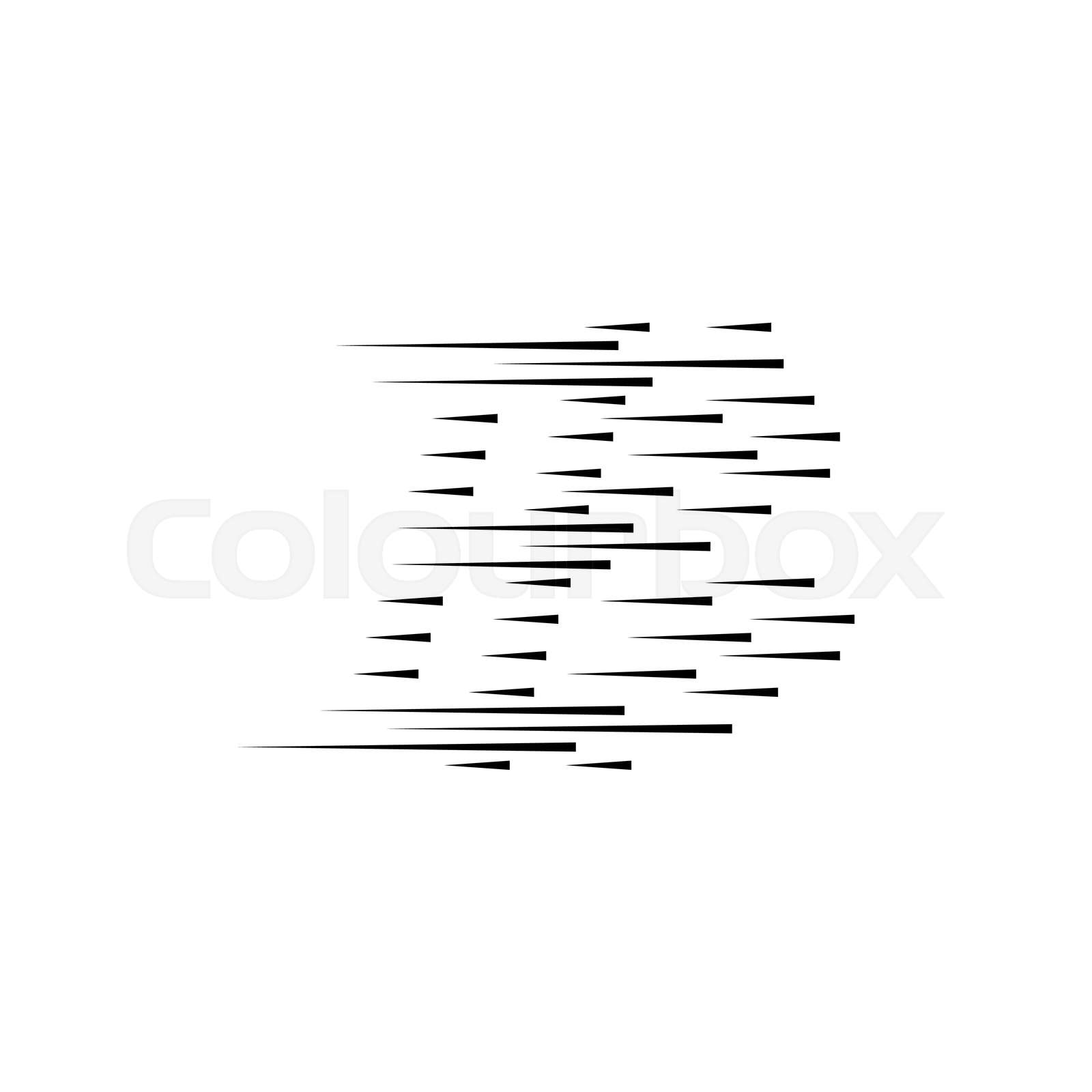 Isolated speed lines. The effect of movement to your design. Black ...