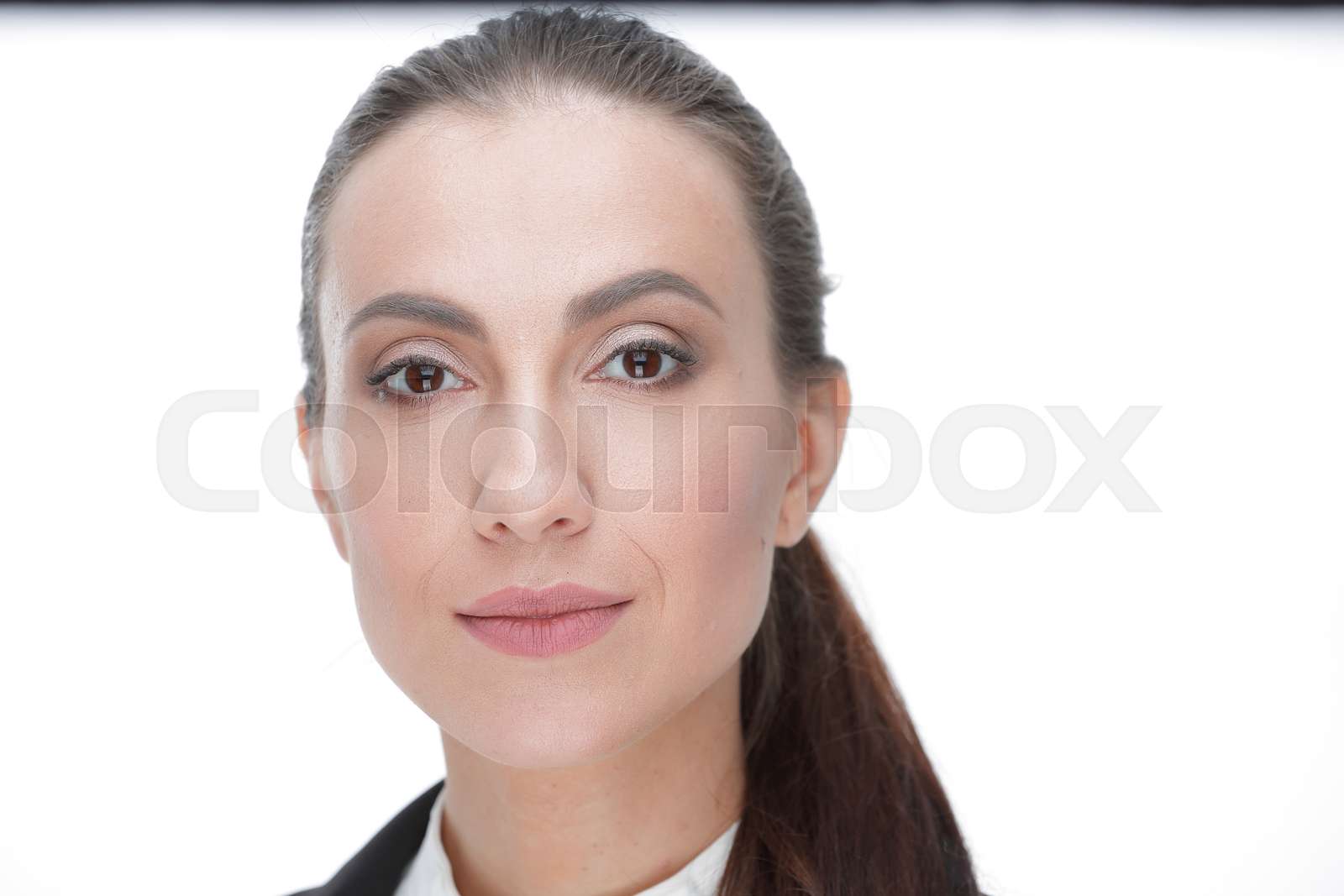 closeup. face of a woman employee of the office | Stock image | Colourbox