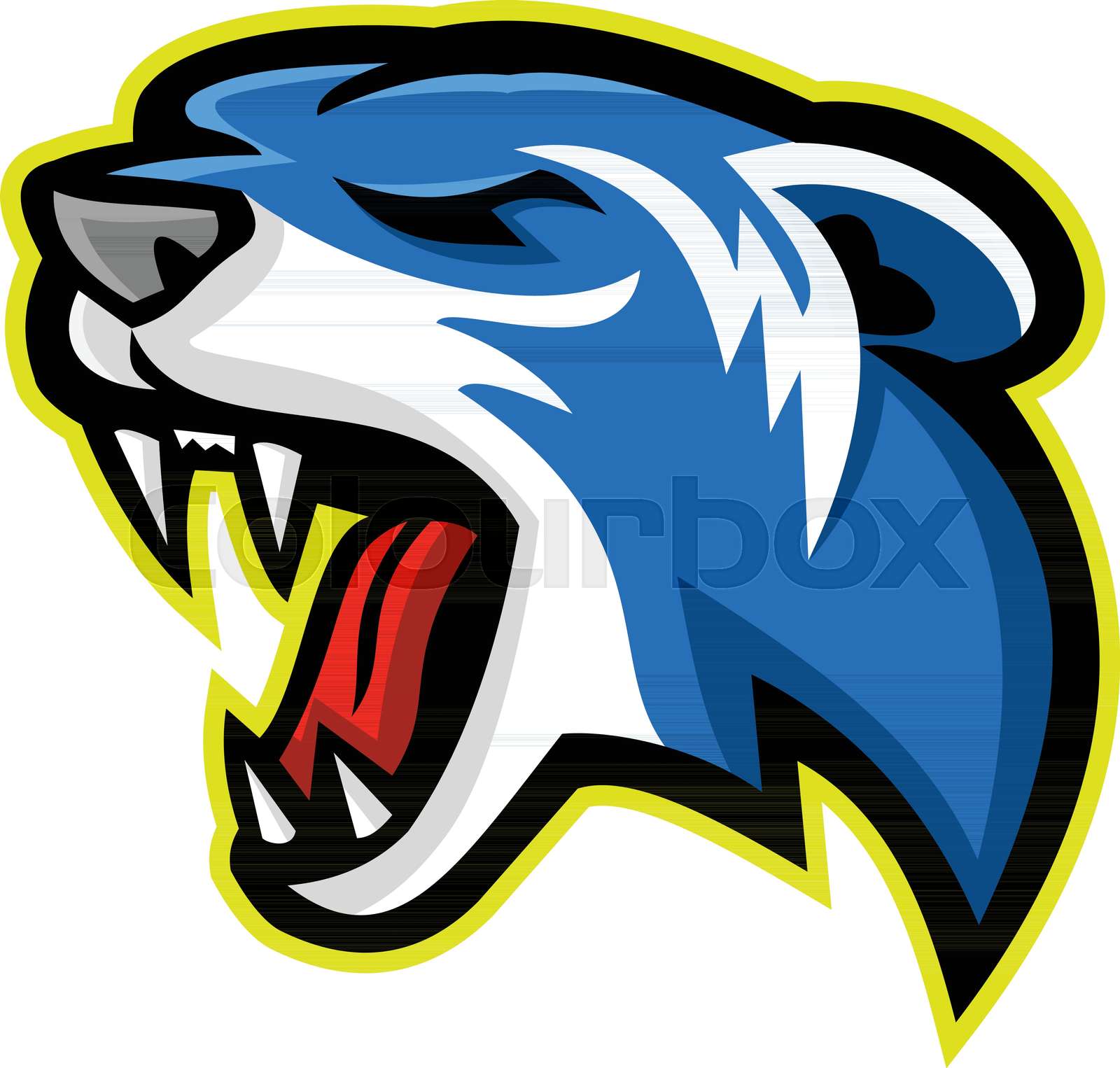 Angry Polecat Mascot | Stock vector | Colourbox